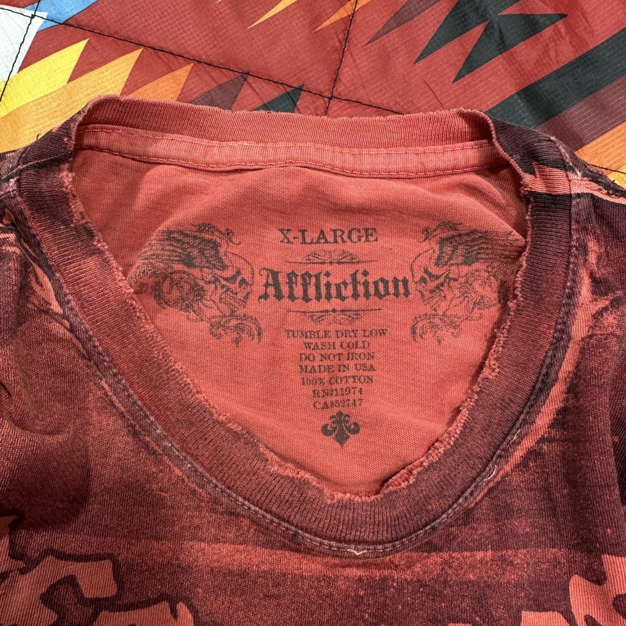 Vintage Affliction Skull Top Hat Crows Distressed... - Depop