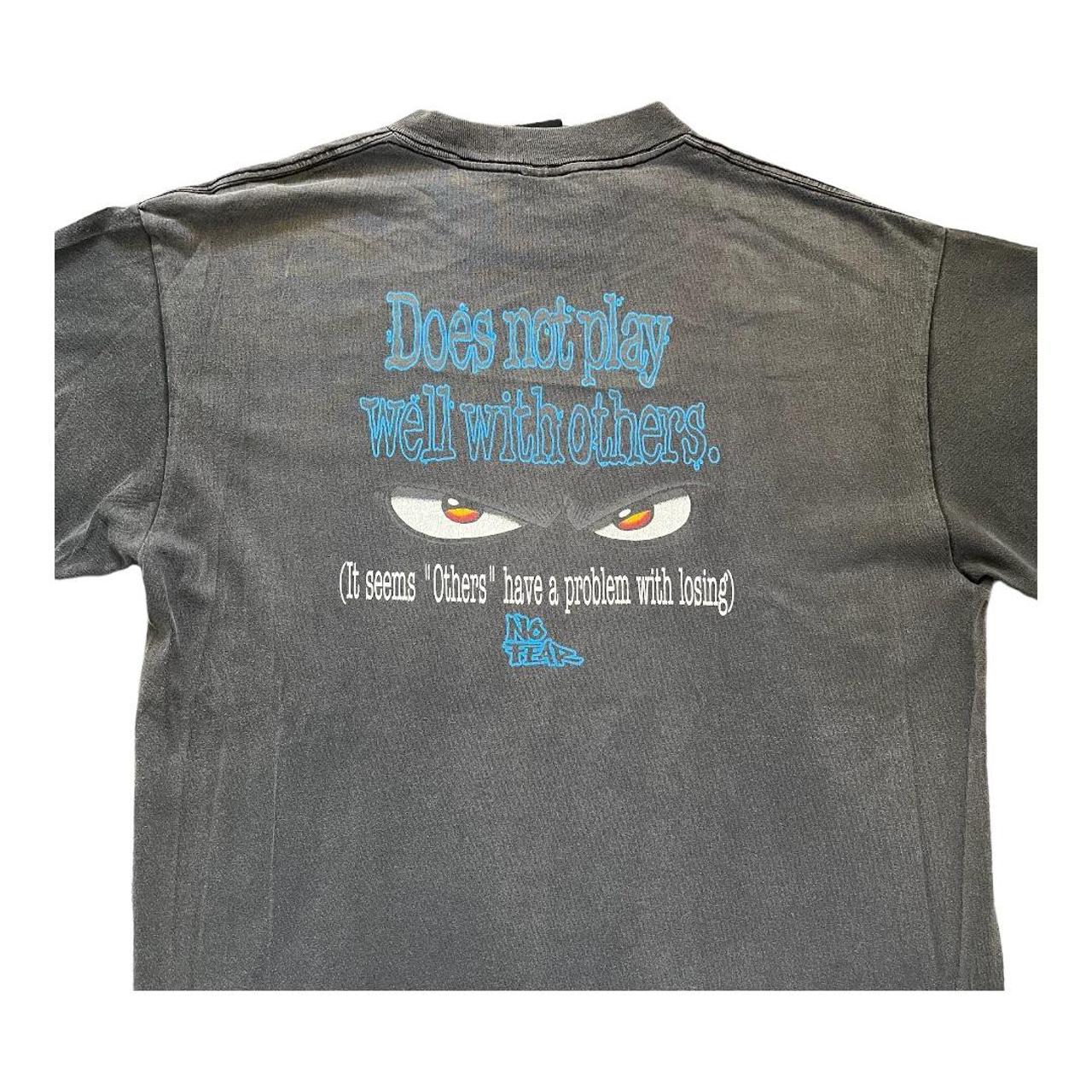 Rare Vintage NO FEAR T-shirt Size XL Heavily used,... - Depop