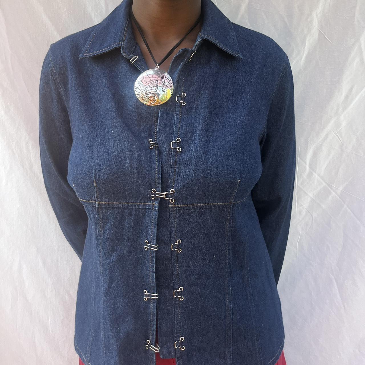 Clasp fastener style #denim jacket - Depop