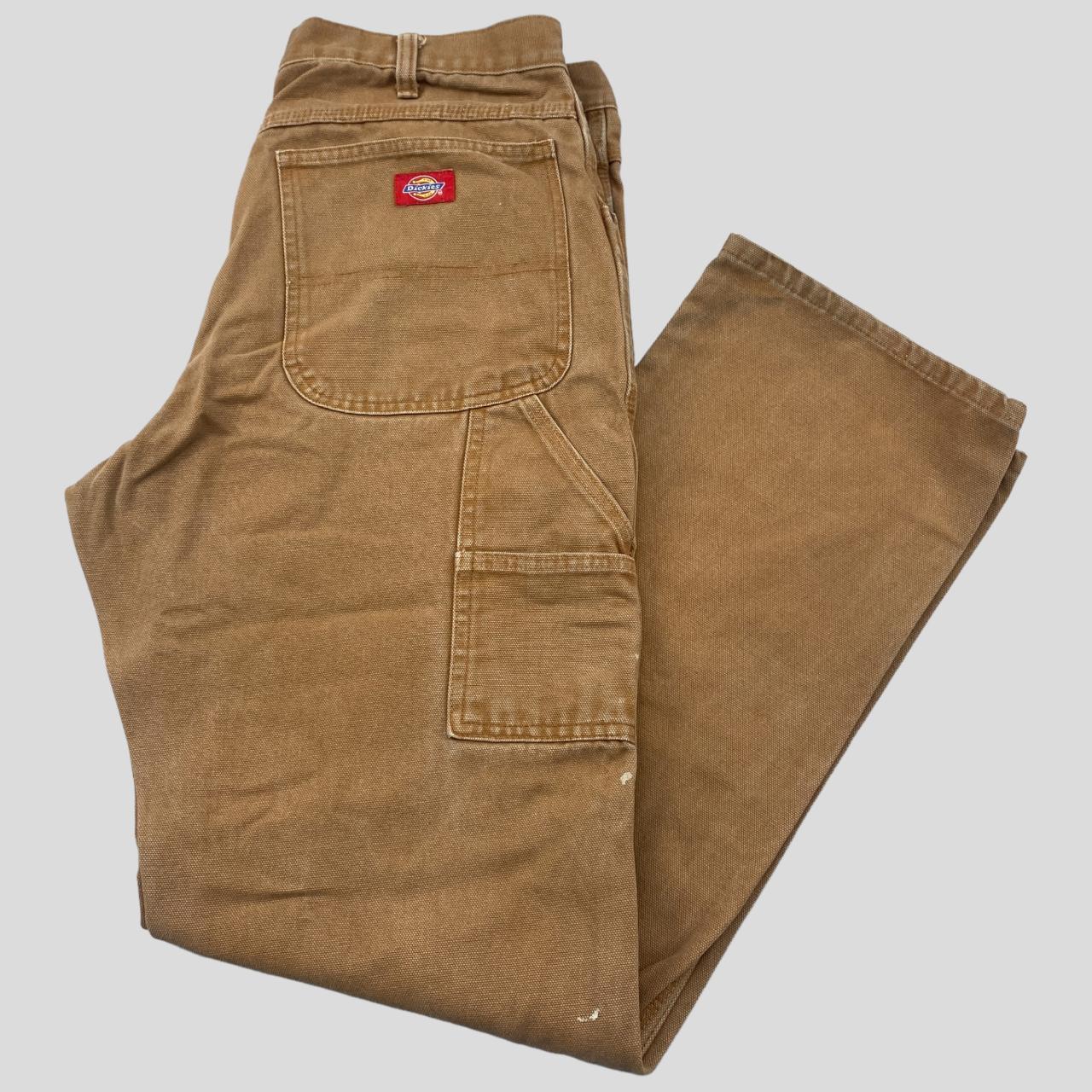 Beige Vintage Dickies Workwear Trousers Vintage Depop