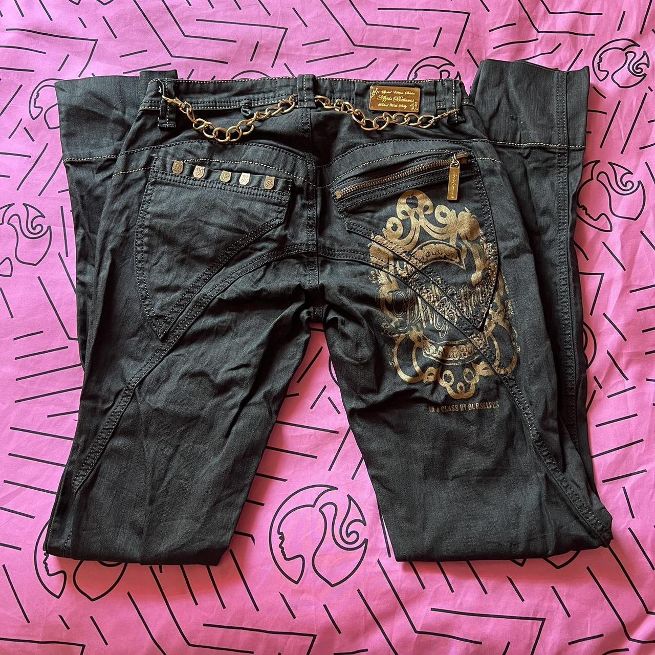 Apple Bottoms Jeans 🖤 🎠Y2k Jeans With Penny Lock Depop