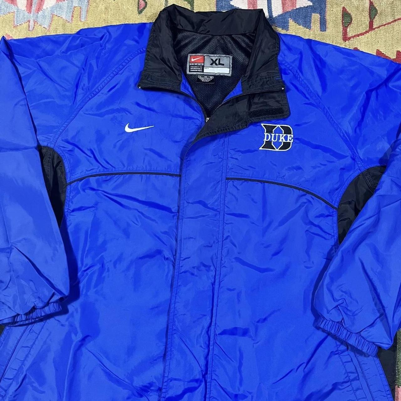 Nike Men's Blue and Black Jacket | Depop