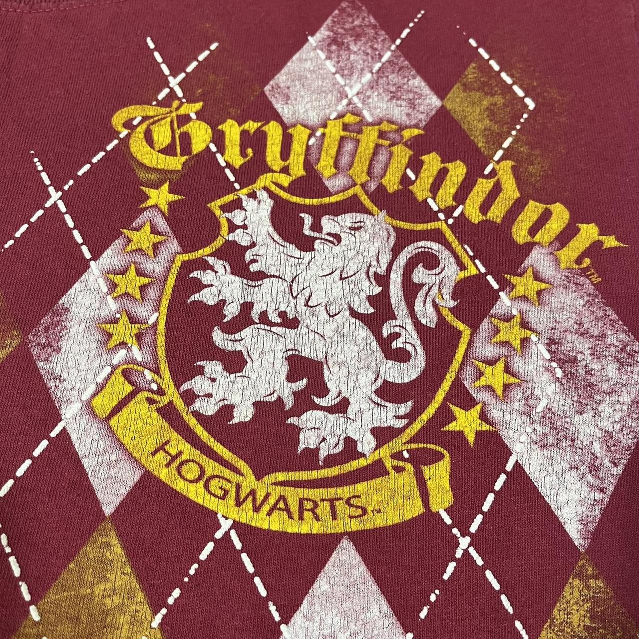 Harry Potter Gryffindor Hogwarts Red Short Sleeve... - Depop