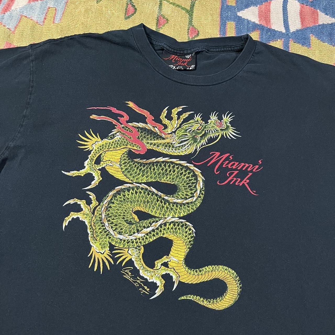 Y2K 2005 Miami Ink Ami James Dragon Art Black... - Depop