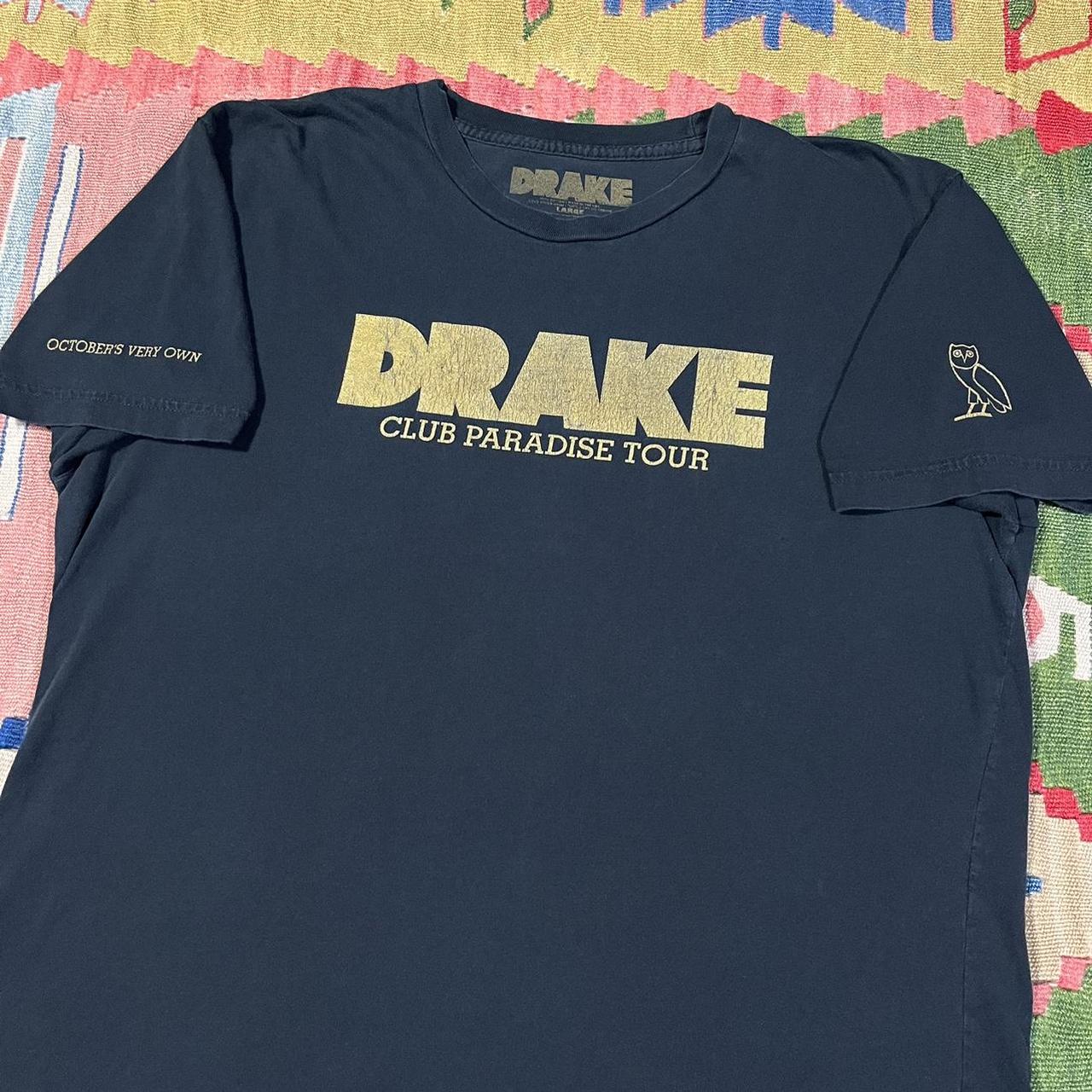 Drake Club Paradise Tour 2012 Black Double Sided... - Depop