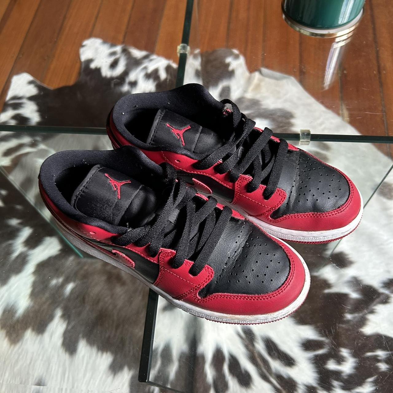 Air Jordan 1 Low - Reverse Bred or Varsity Red Size... - Depop