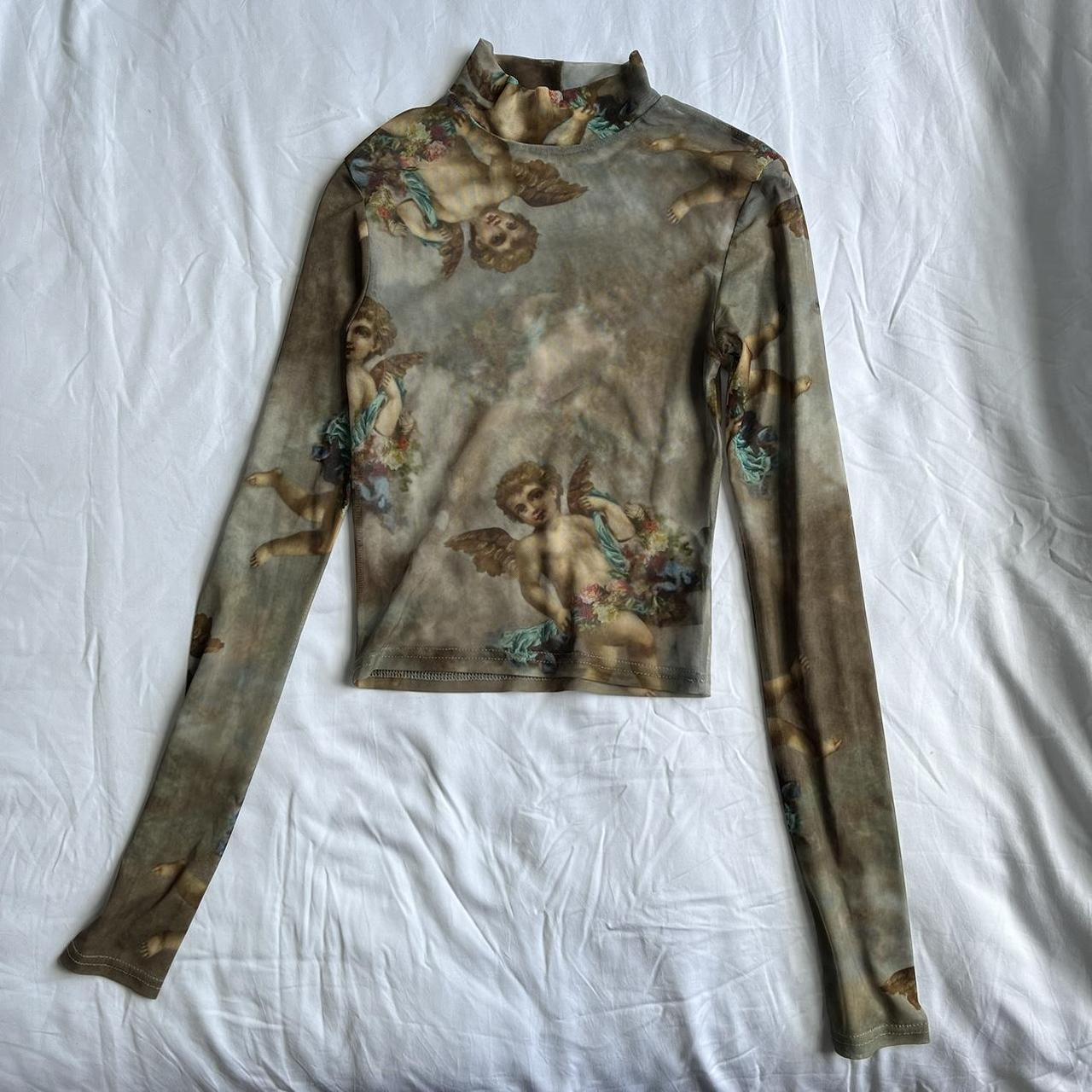 Beautiful UO angel mesh top in XS. #urbanoutfitters... - Depop