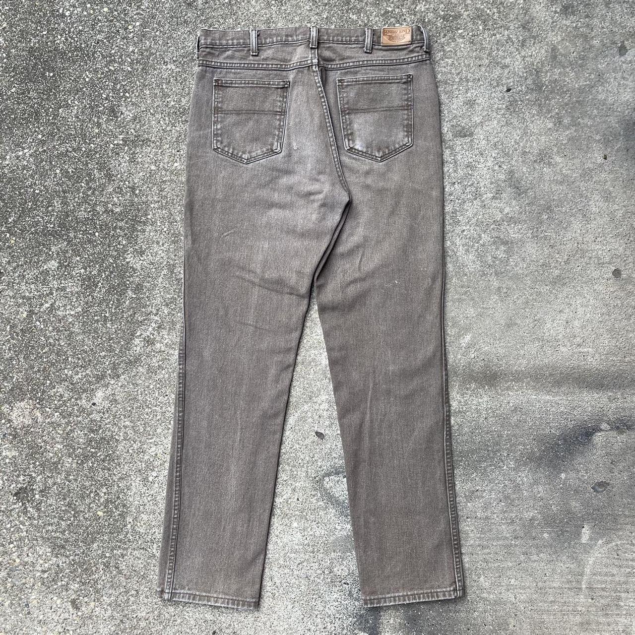 Vintage 90s Lands End tan light brown jeans Last... | Depop