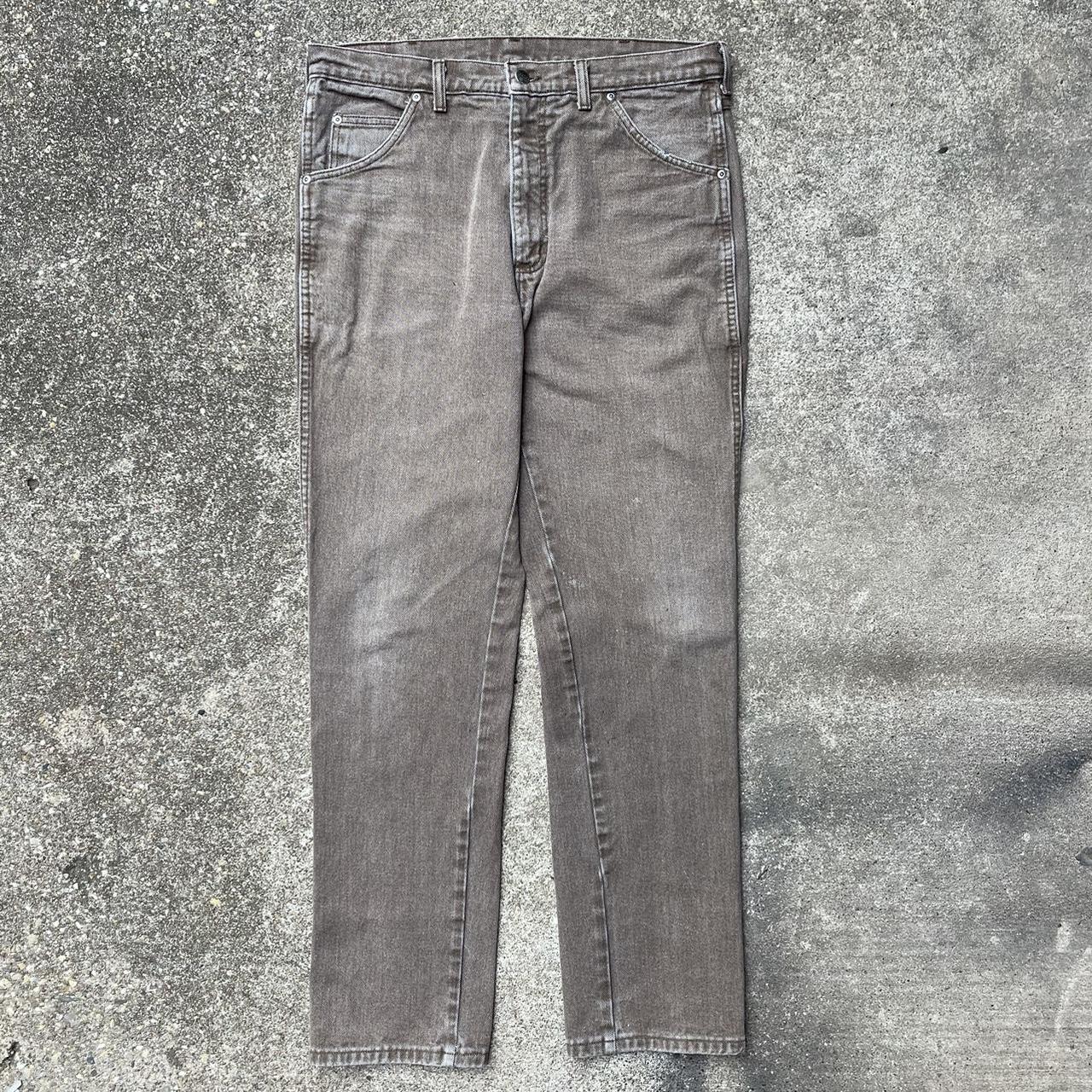 Vintage 90s Lands End tan light brown jeans Last... | Depop