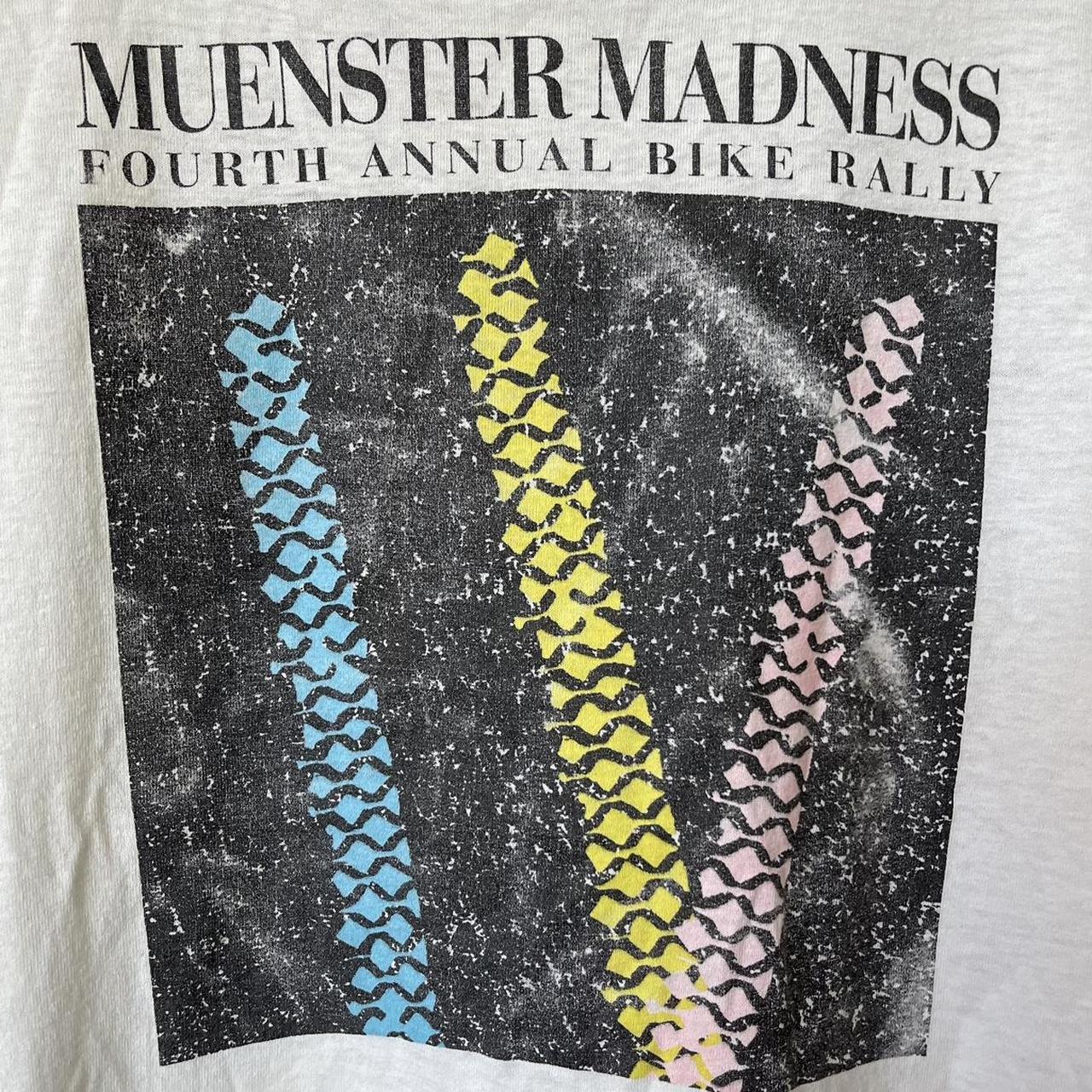 Vintage 80s 90s Muenster Madness bike rally t shirt... - Depop