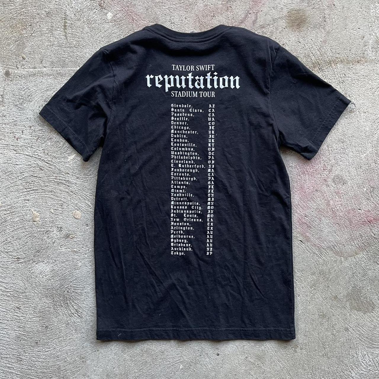 Taylor Swift reputation world tour t shirt Black t... - Depop