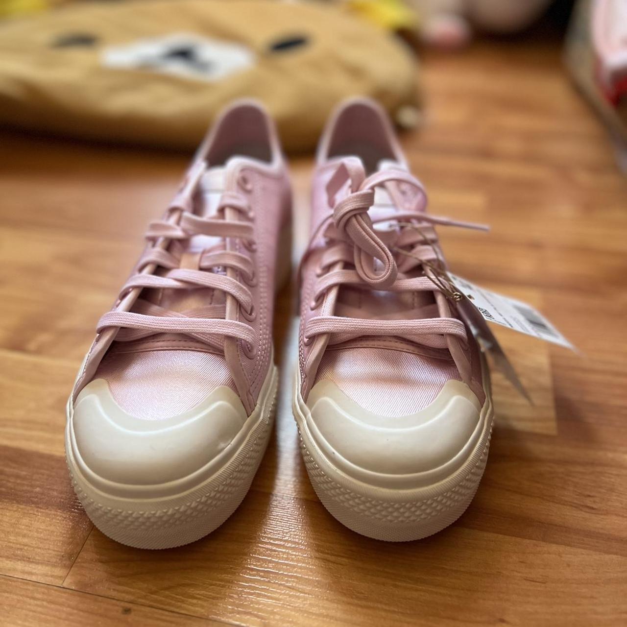 🌸ADIDAS ORIGINALS NIZZA PINK PLATFORMS🌸 Satin... - Depop