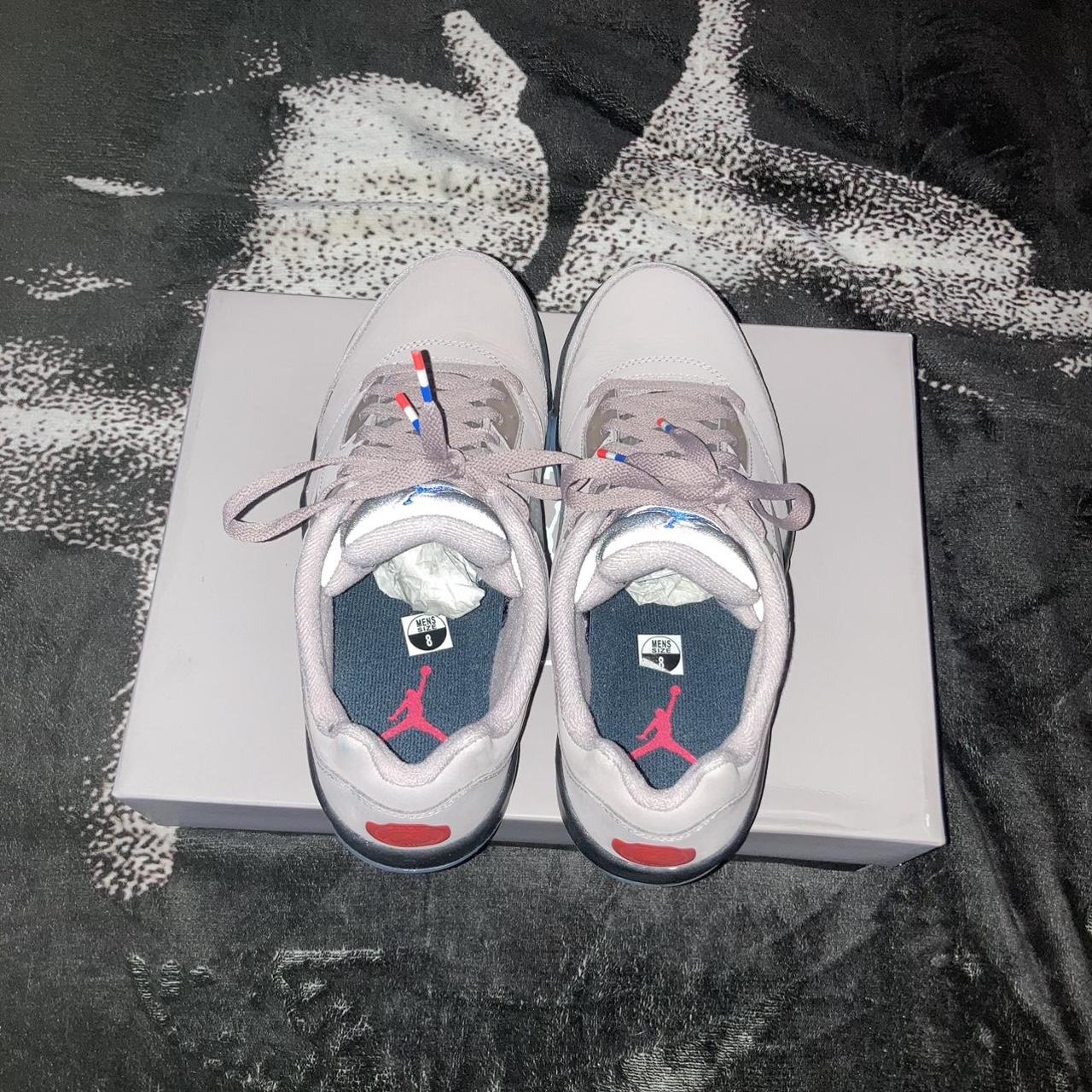 Jordan 5 low psg size 8 us men Unisex Like new... - Depop