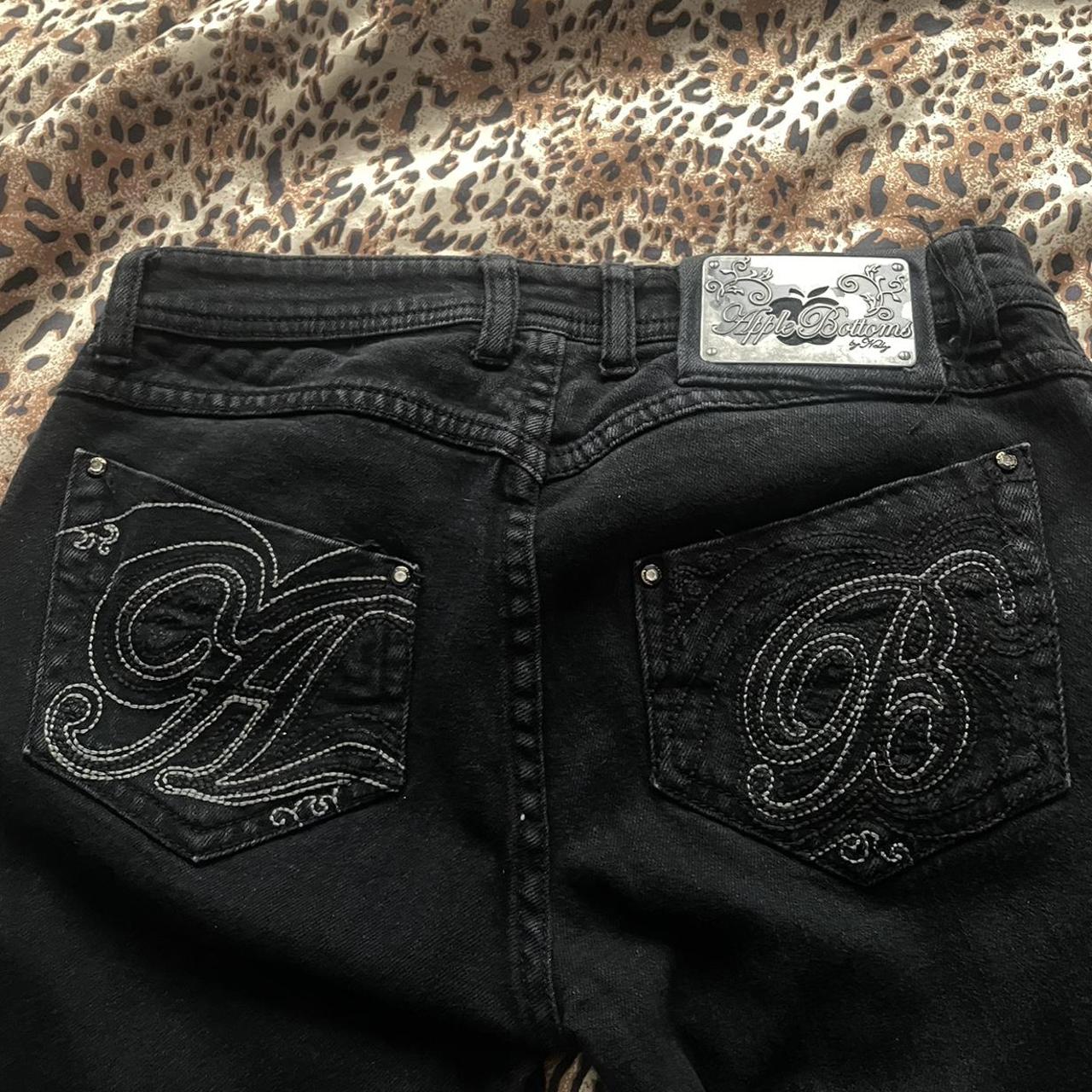 Apple Bottoms Women's Black Jeans | Depop