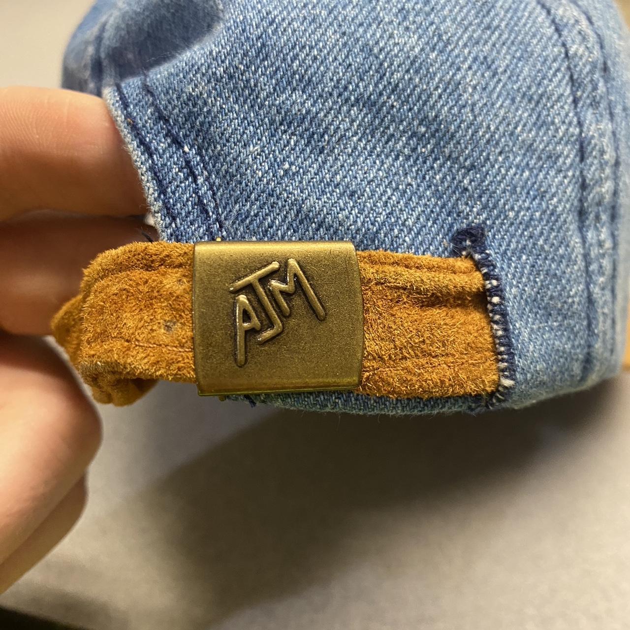 Vintage denim Hat AJM Headwear #vintagehat... - Depop