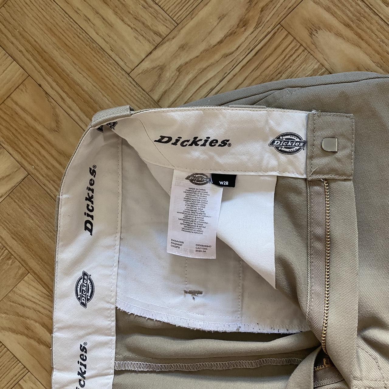 dickies pants model elizaville beige size... - Depop