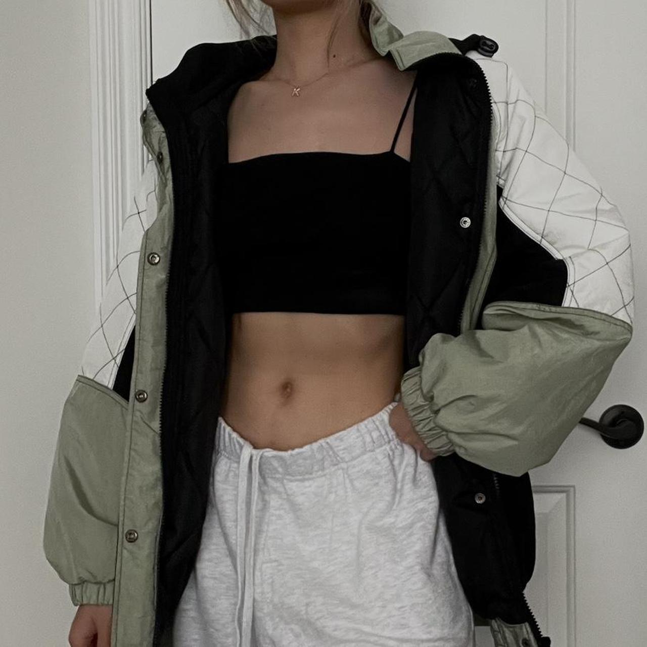 asos color block bomber jacket, never worn original... - Depop