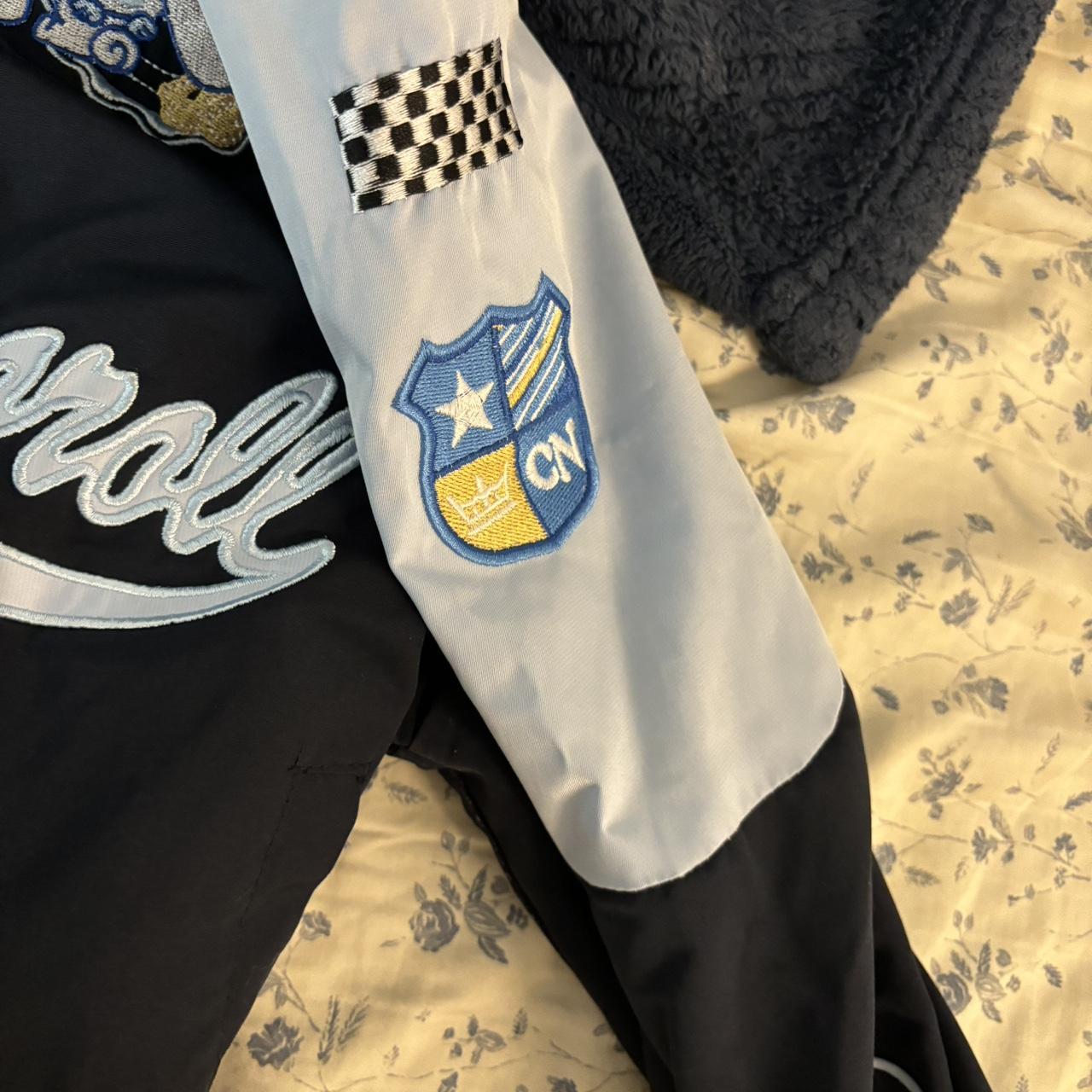 cinnamoroll racing jacket mint condition, lightly... - Depop