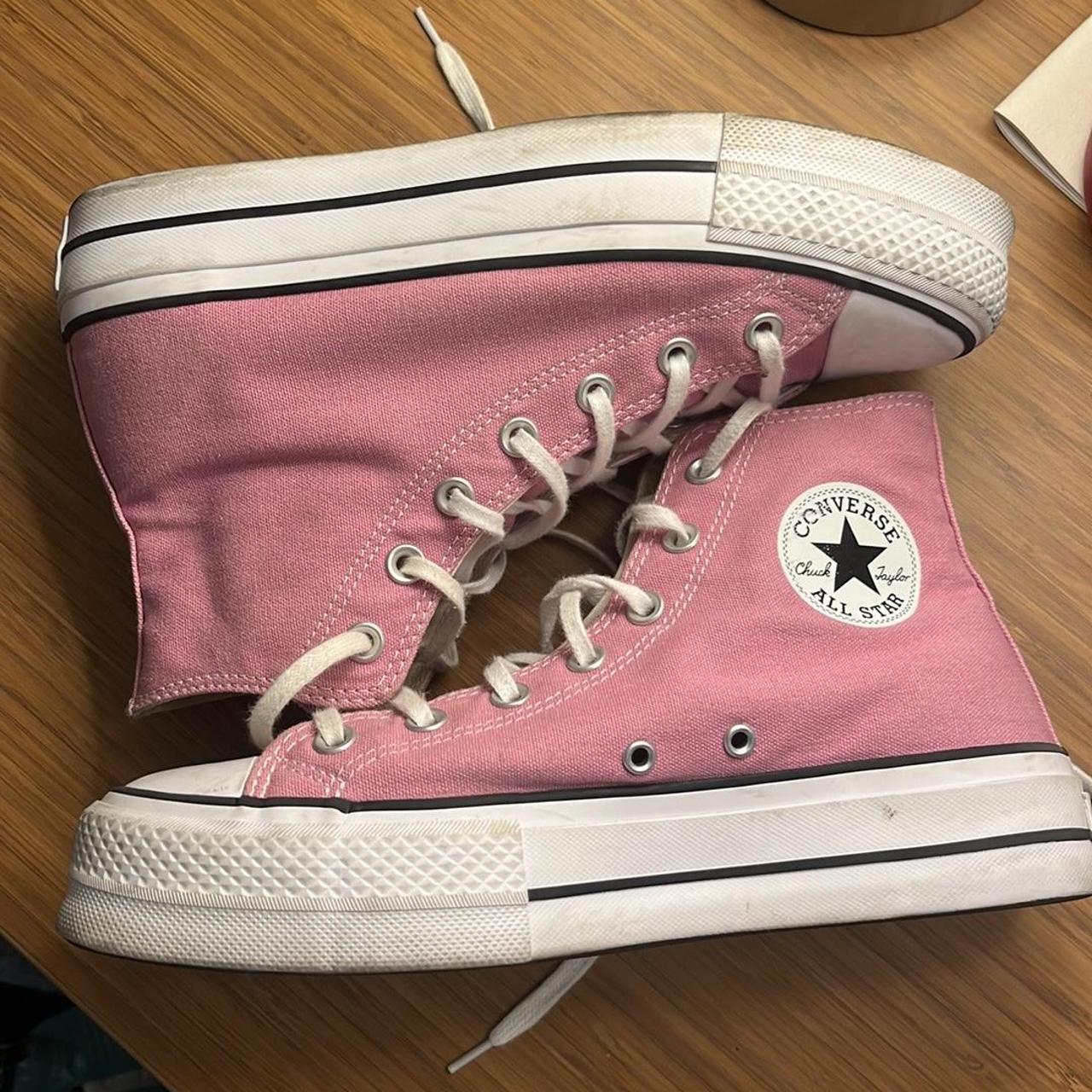 Rare magic flamingo pink platform converse The pink... - Depop
