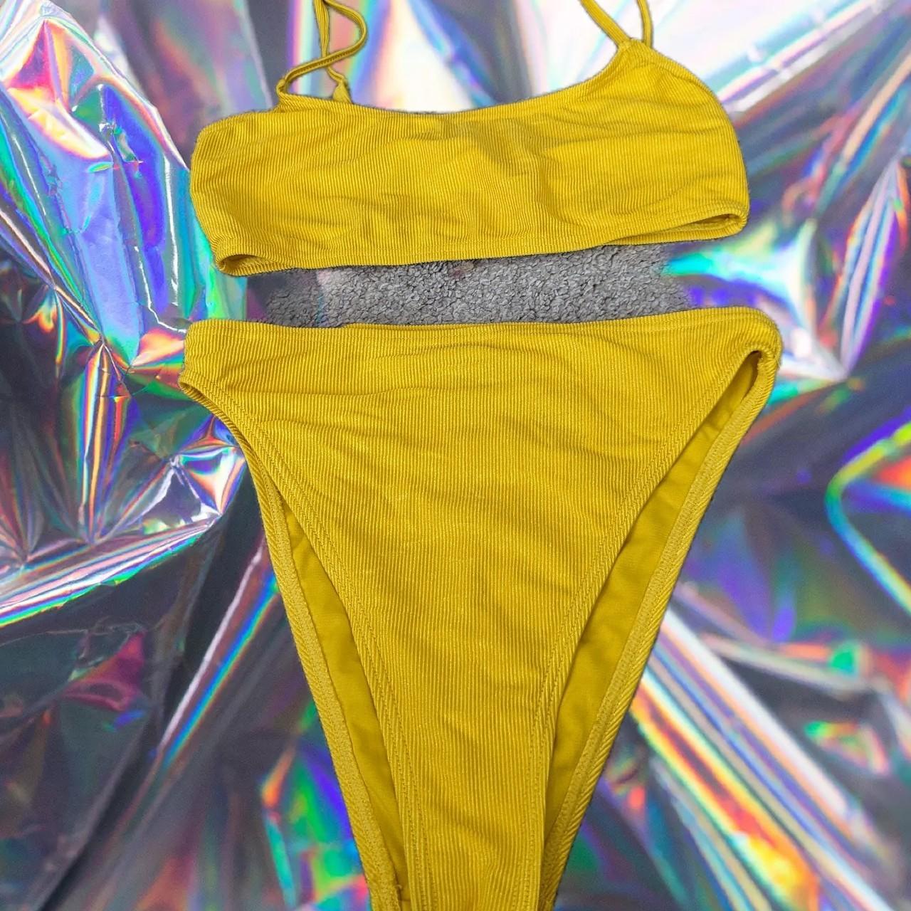 South beach beautiful yellow bikini - excellent... - Depop