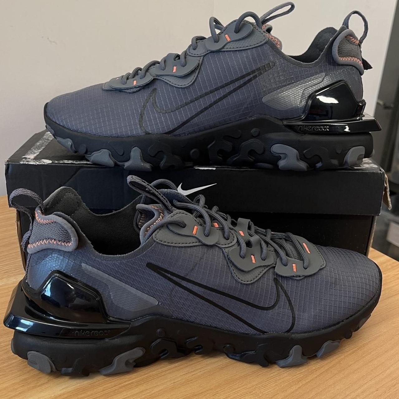 Nike Air React Vision Iron Grey - Black - Total... - Depop