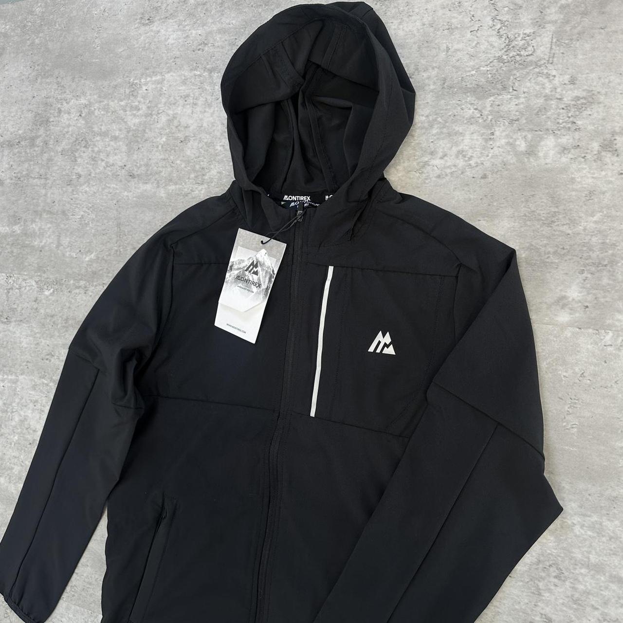 Montirex Tracksuit Top Windbeaker Black Brand New... - Depop