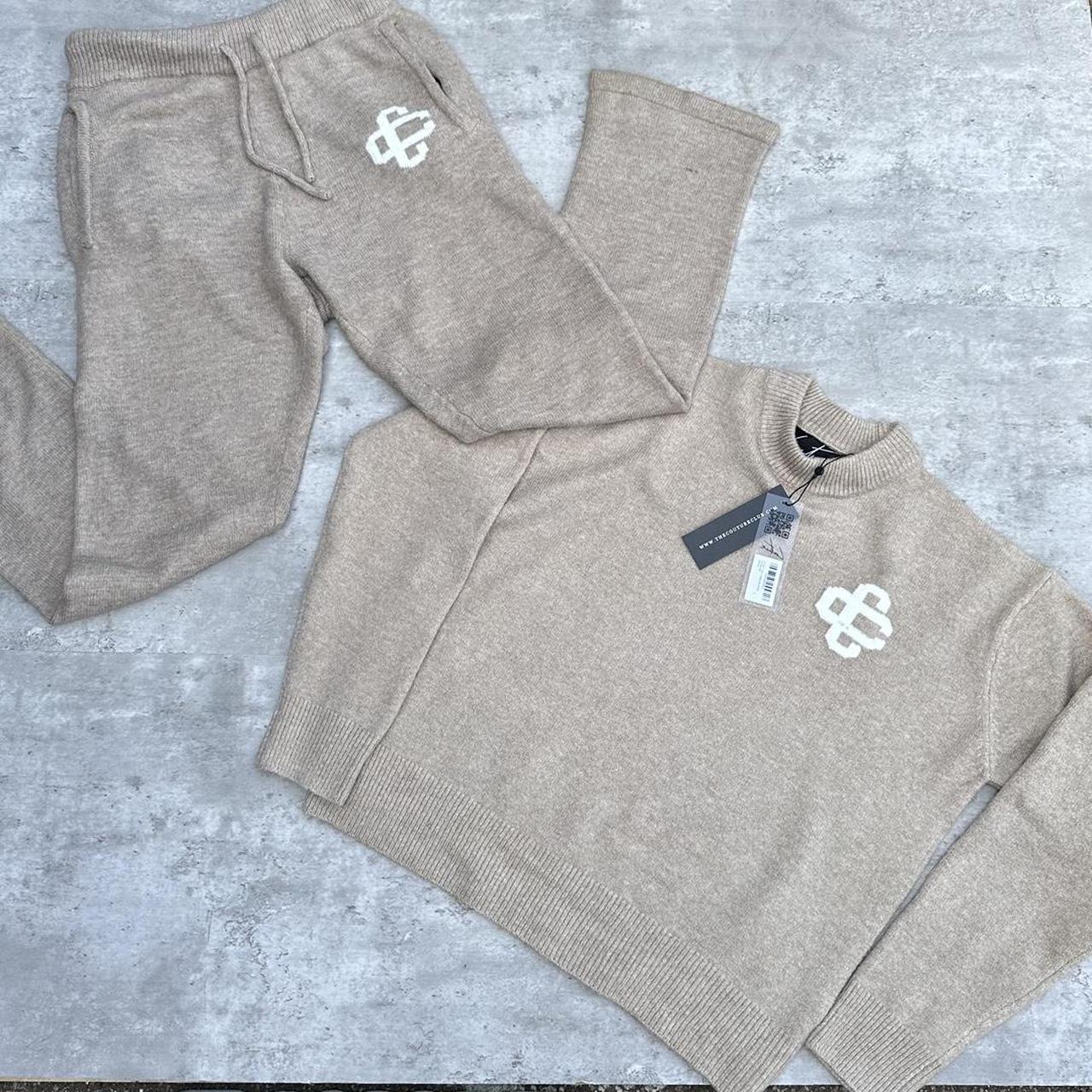 The Couture Club Tracksuit Full Set Fluffy Knit... - Depop