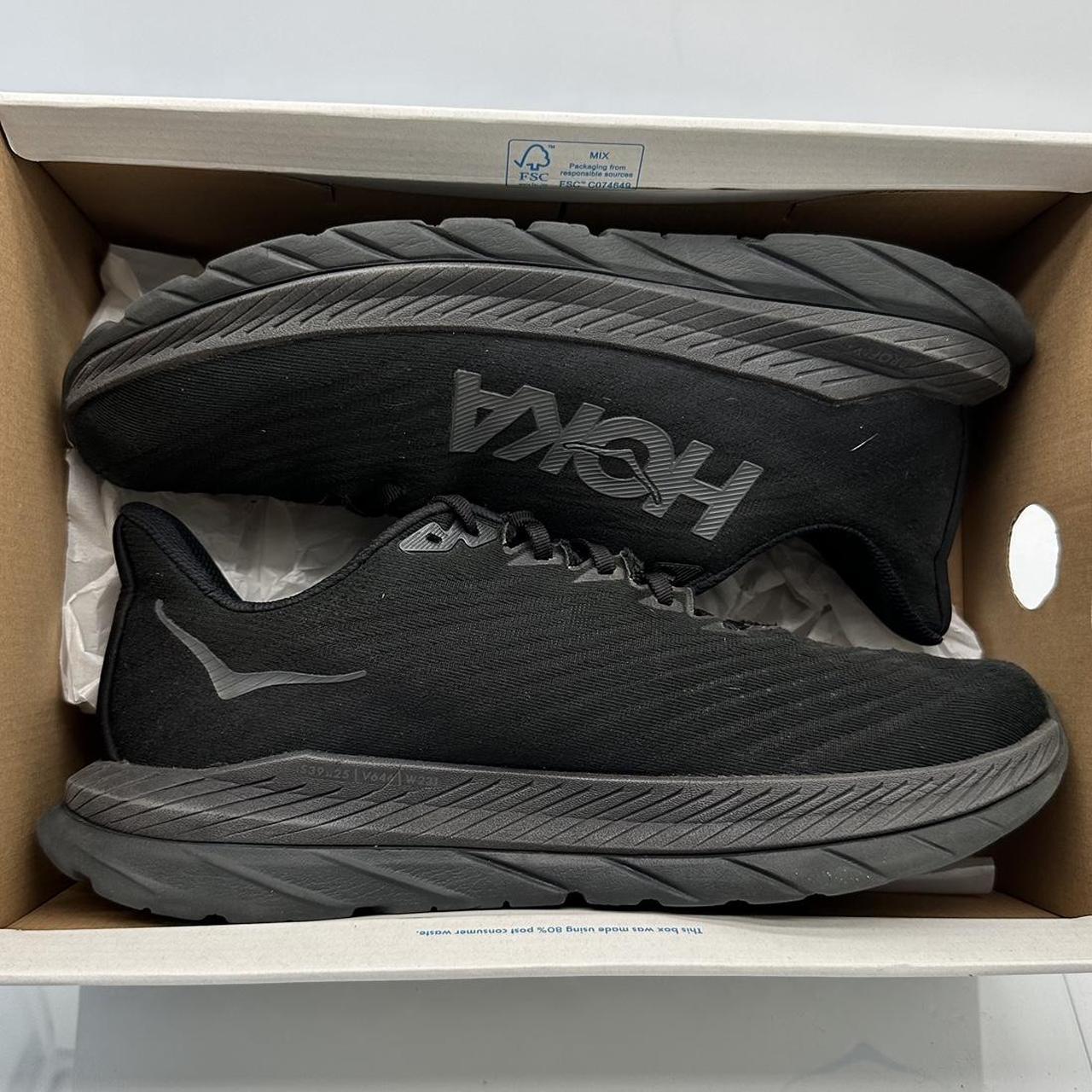HOKA Mach 5 Black Trainers Men’s UK 11 100%... - Depop