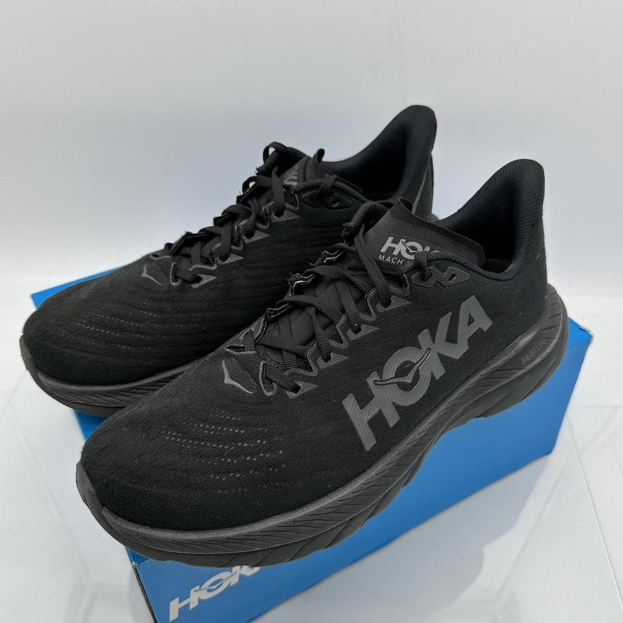 HOKA Mach 5 Black Trainers Men’s UK 11 100%... - Depop