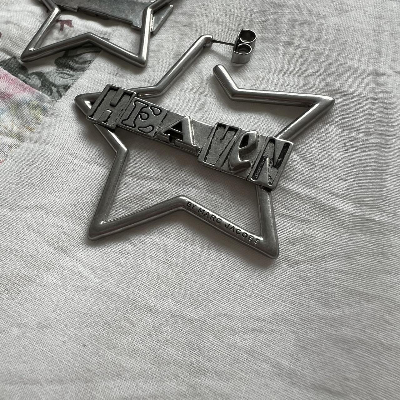 heaven by marc jacobs star heaven logo earrings -... - Depop