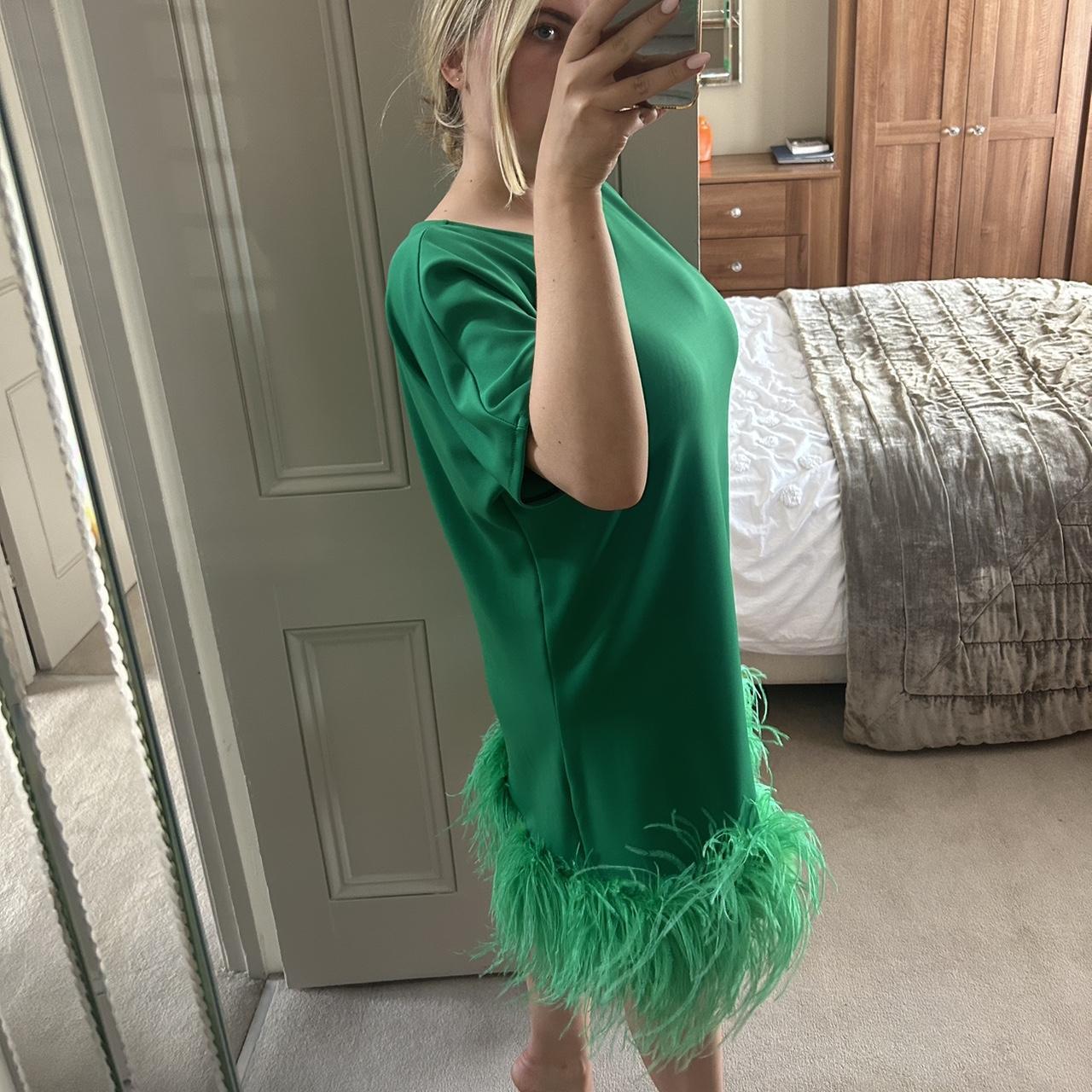 Saffiyyah Paul Feather dress RRP £270 Stunning... - Depop