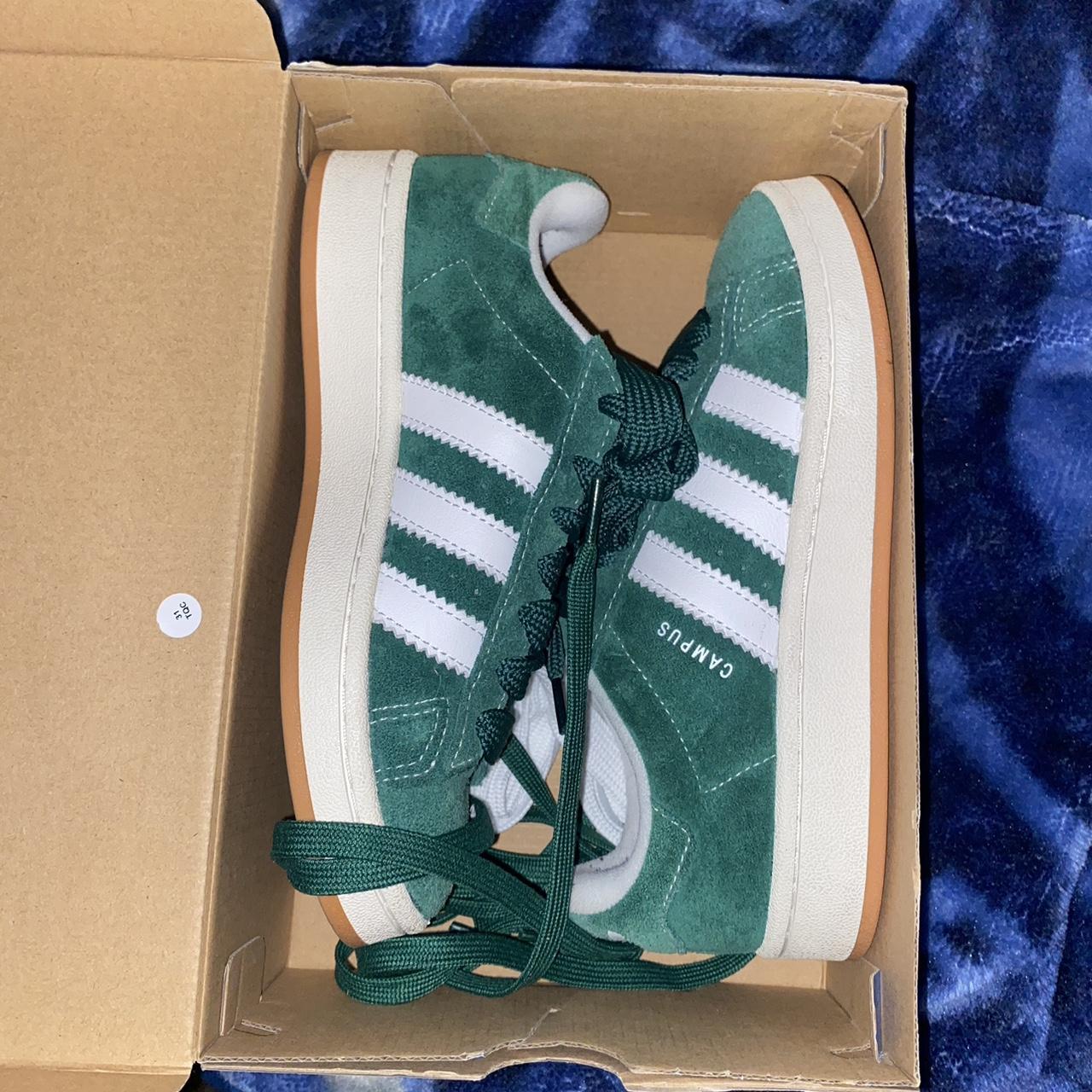 Unisex Adidas campus 00s green suede color way Size... | Depop