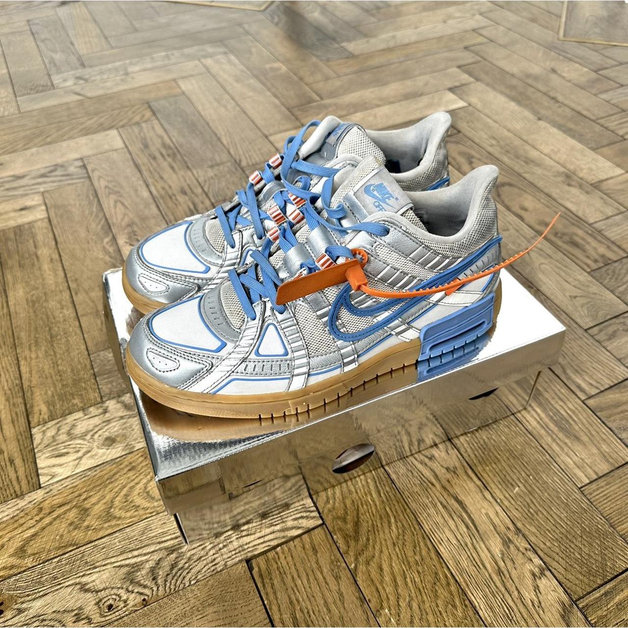 Off-White Nike Rubber Dunks UNC with box and... - Depop