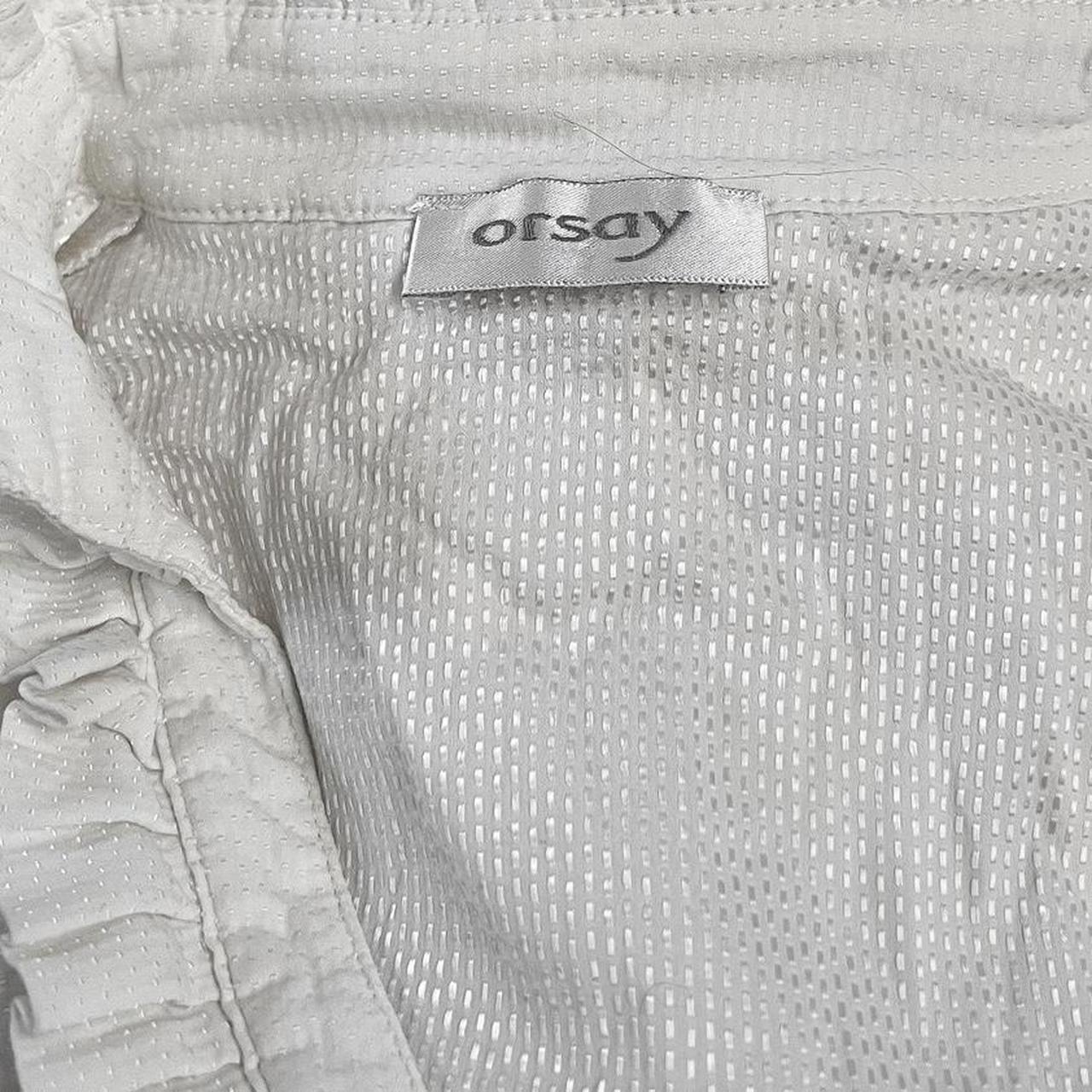 shimmery button down office siren blouse with frills... - Depop