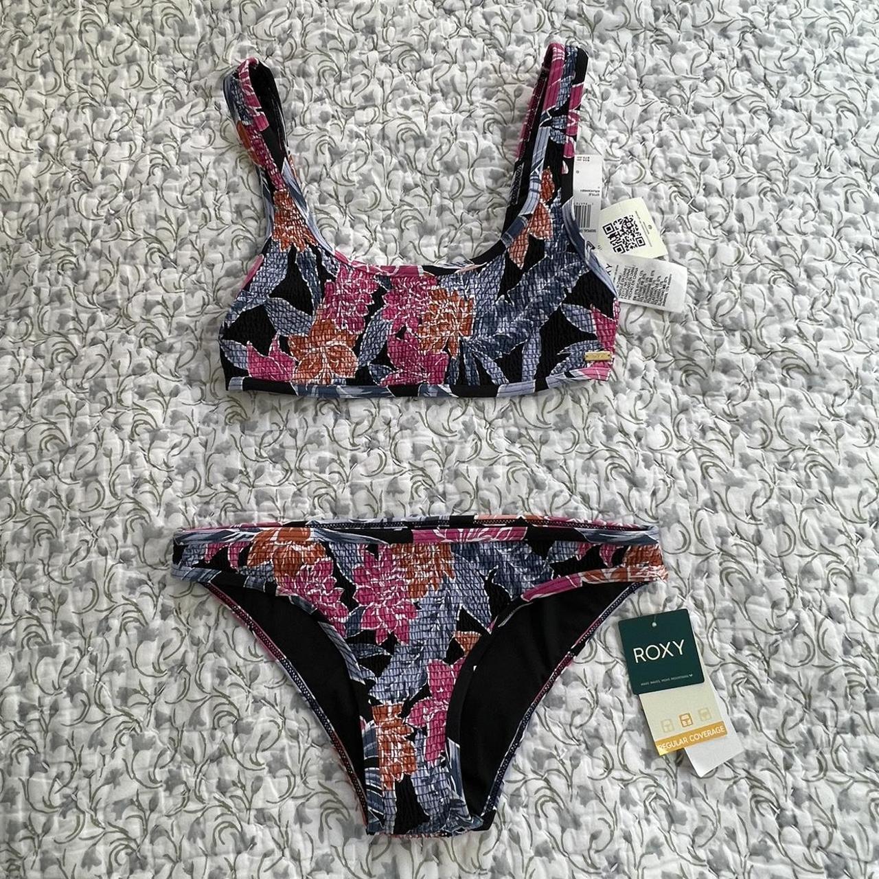 Roxy Tropical Oasis two piece bikini. Top and... - Depop