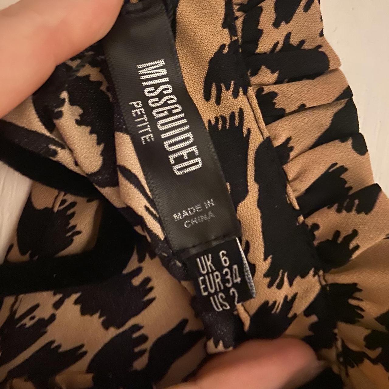 Missguided leopard print dress, size 6, £12... - Depop