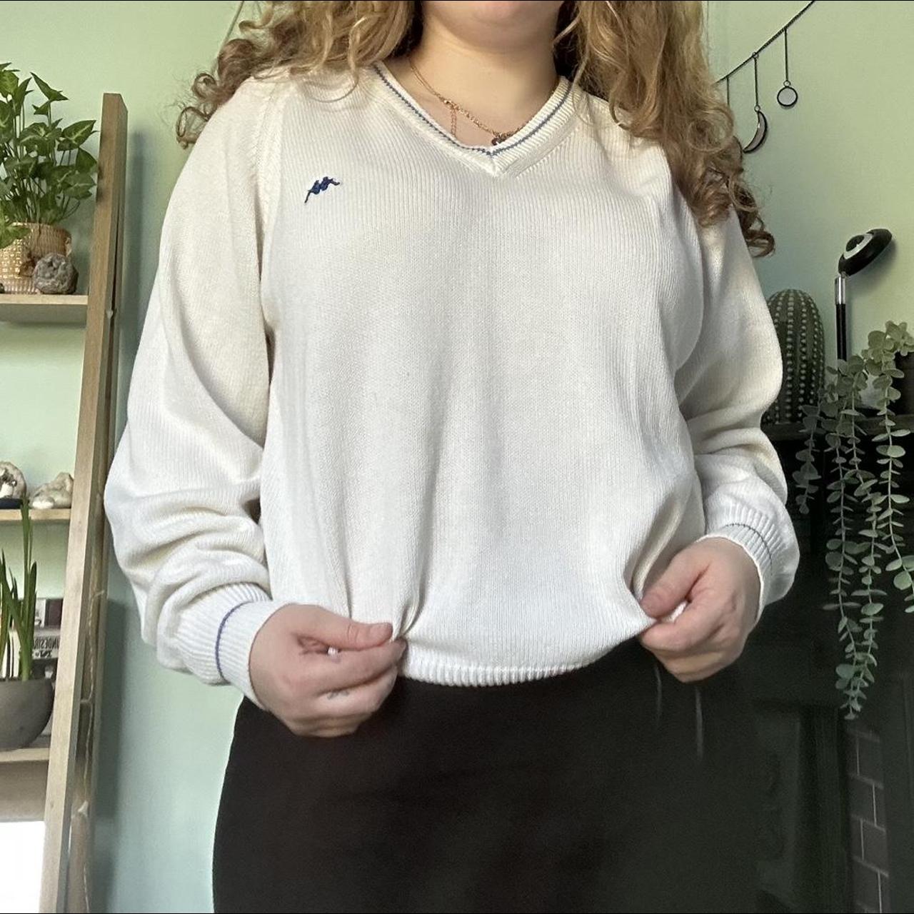 Kappa v neck sweatshirt! so comfy and looks amazing... - Depop