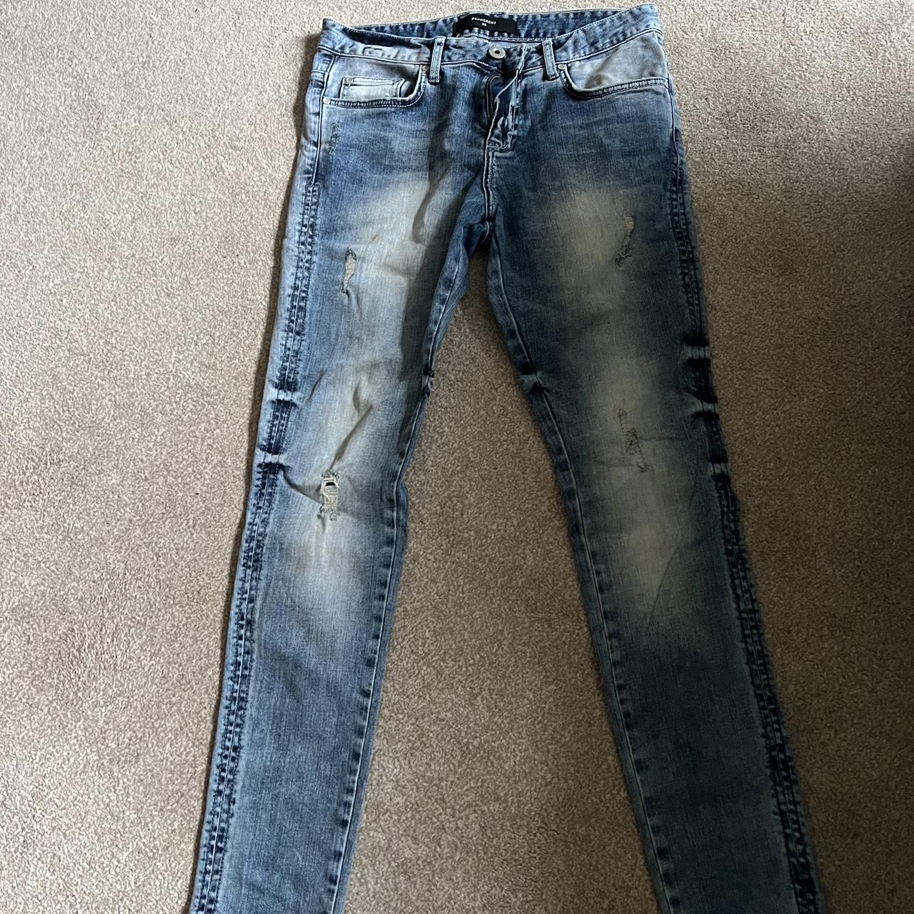 Represent denim jeans 30 waist. Skinny fit. Small... - Depop