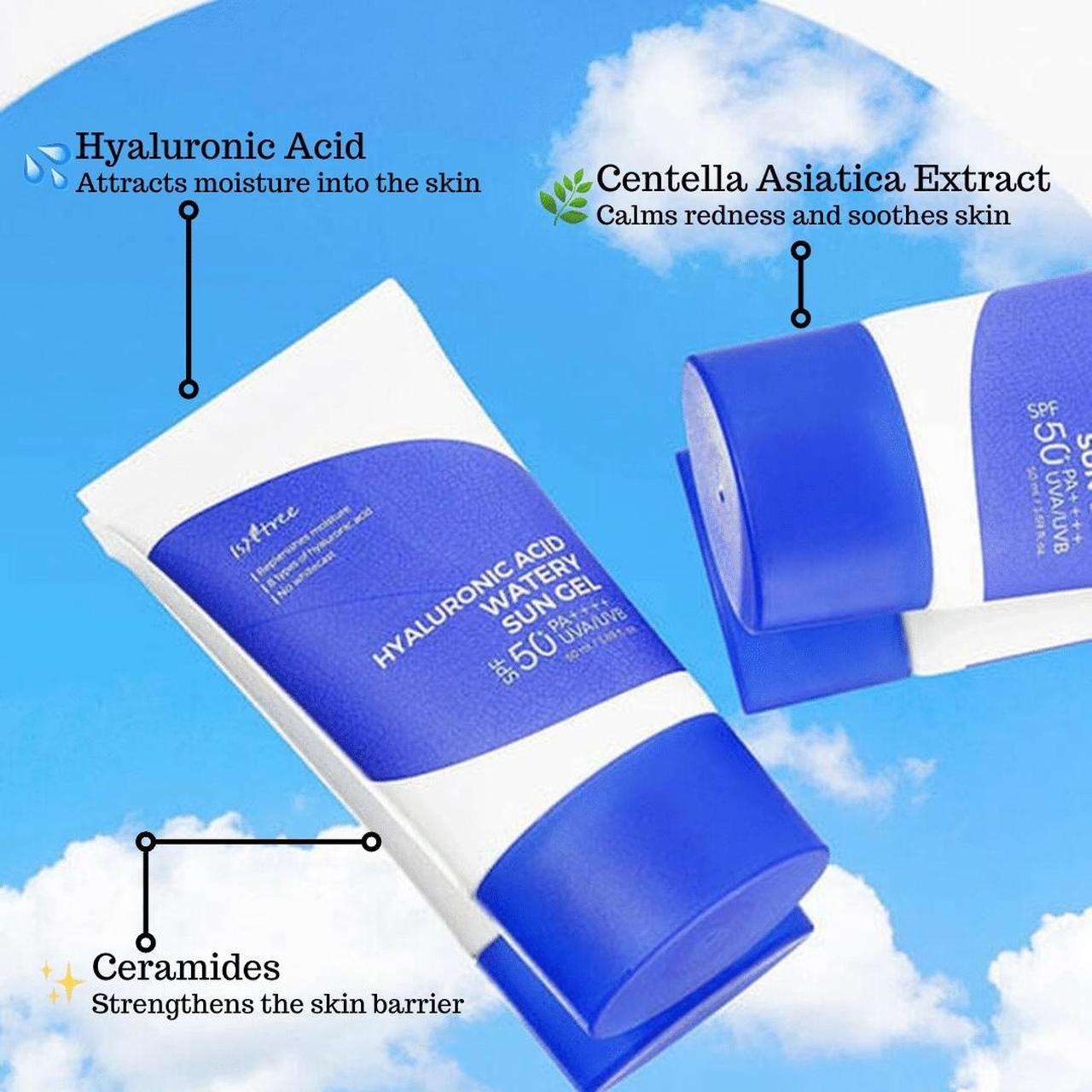 Instree Hyaluronic Acid Watery Sun Gel SPF50+ PA++++... - Depop