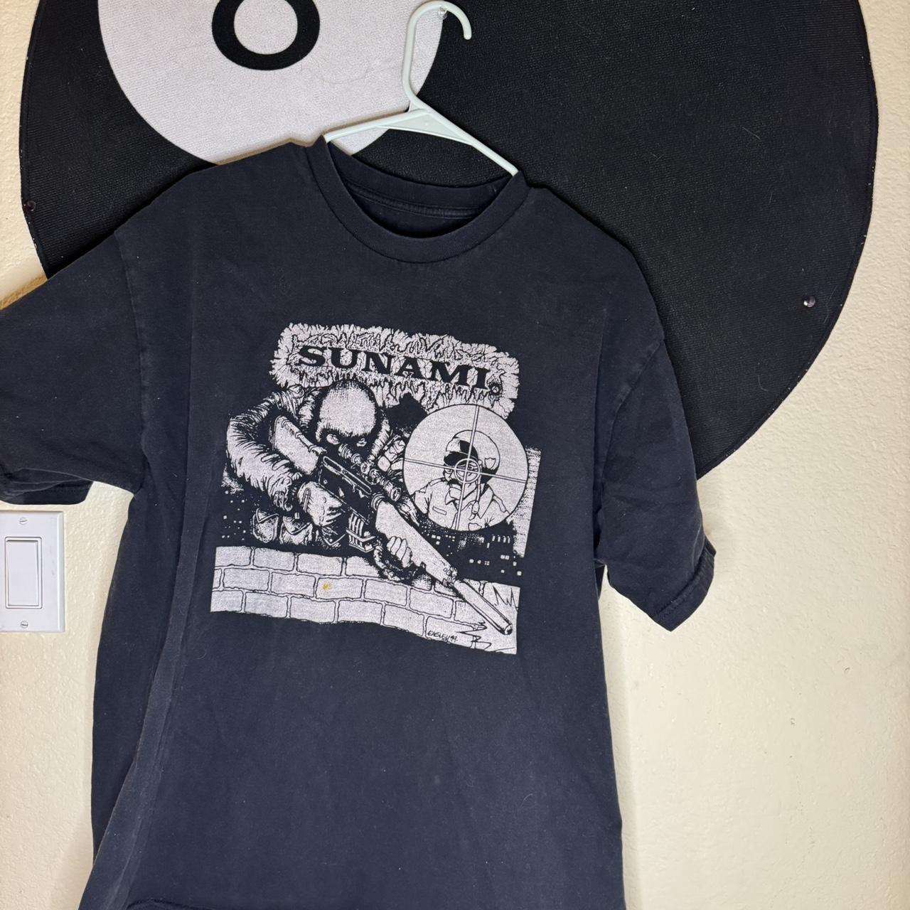 Sunami plutocracy rip shirt band merch hxc hc... | Depop