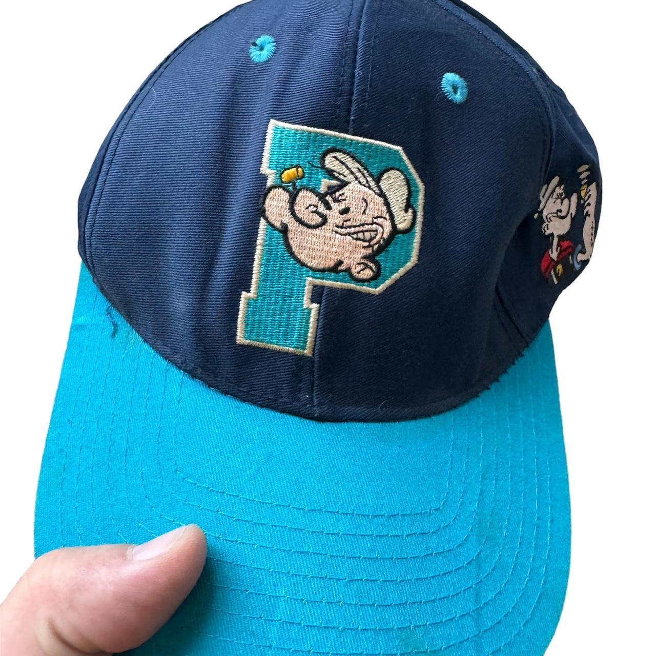 Vintage Disney Popeye SnapBack hat. Some wear and... - Depop
