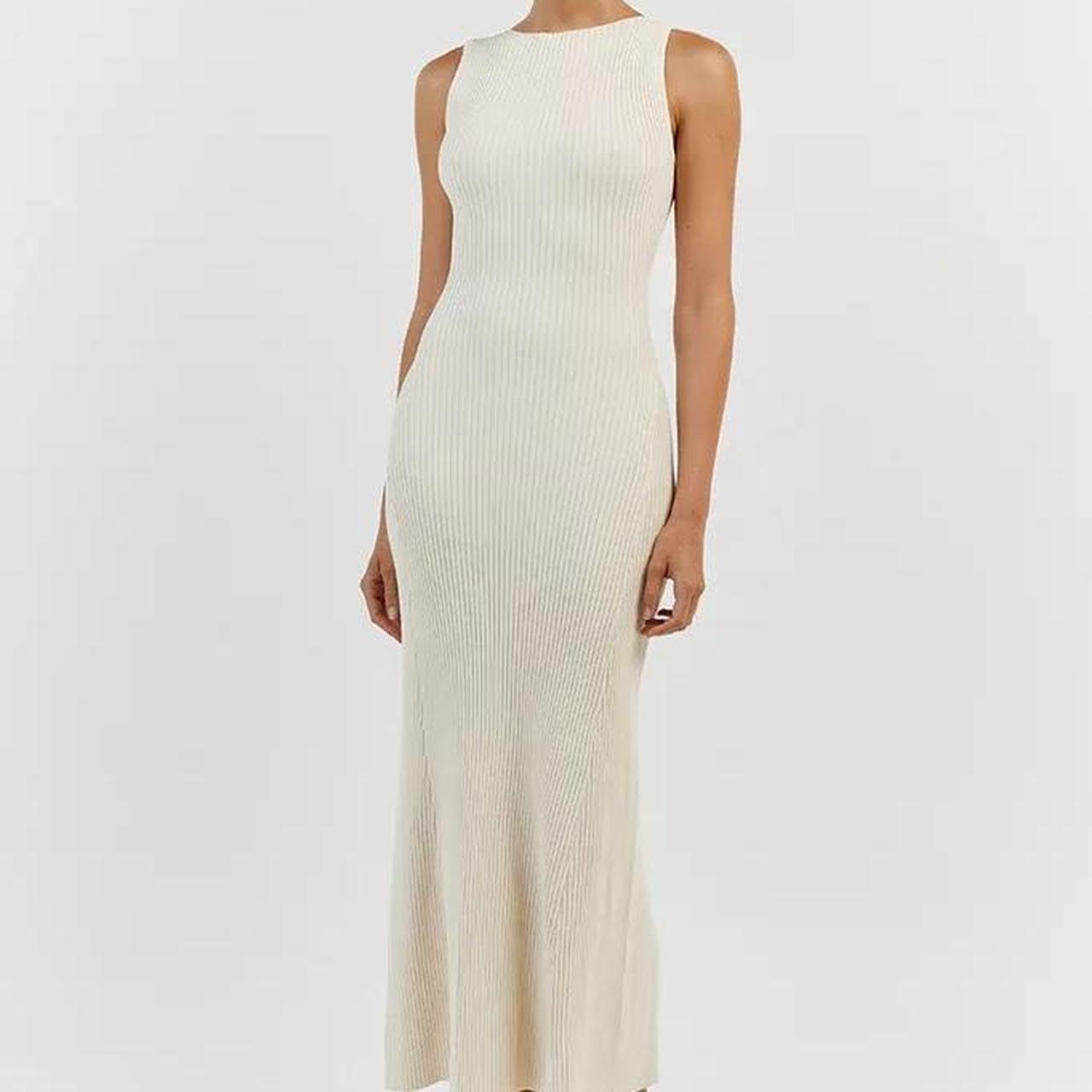 Dissh Sadie Ivory Midi Dress - Depop