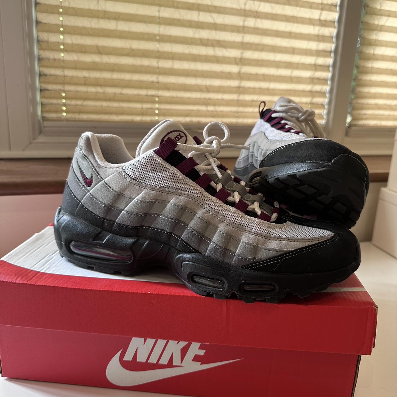 Air max 95 Beetroot Uk size 9. Worn twice. - Depop