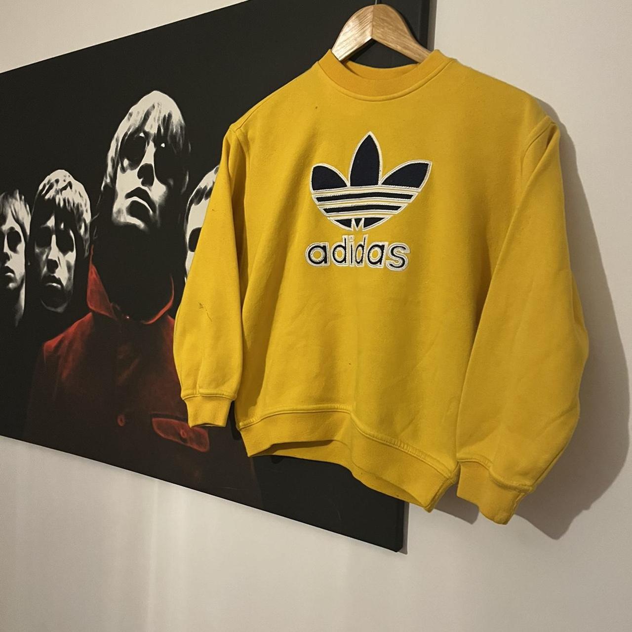 Vintage 90s adidas jumper kids bit will fit a size 6... - Depop