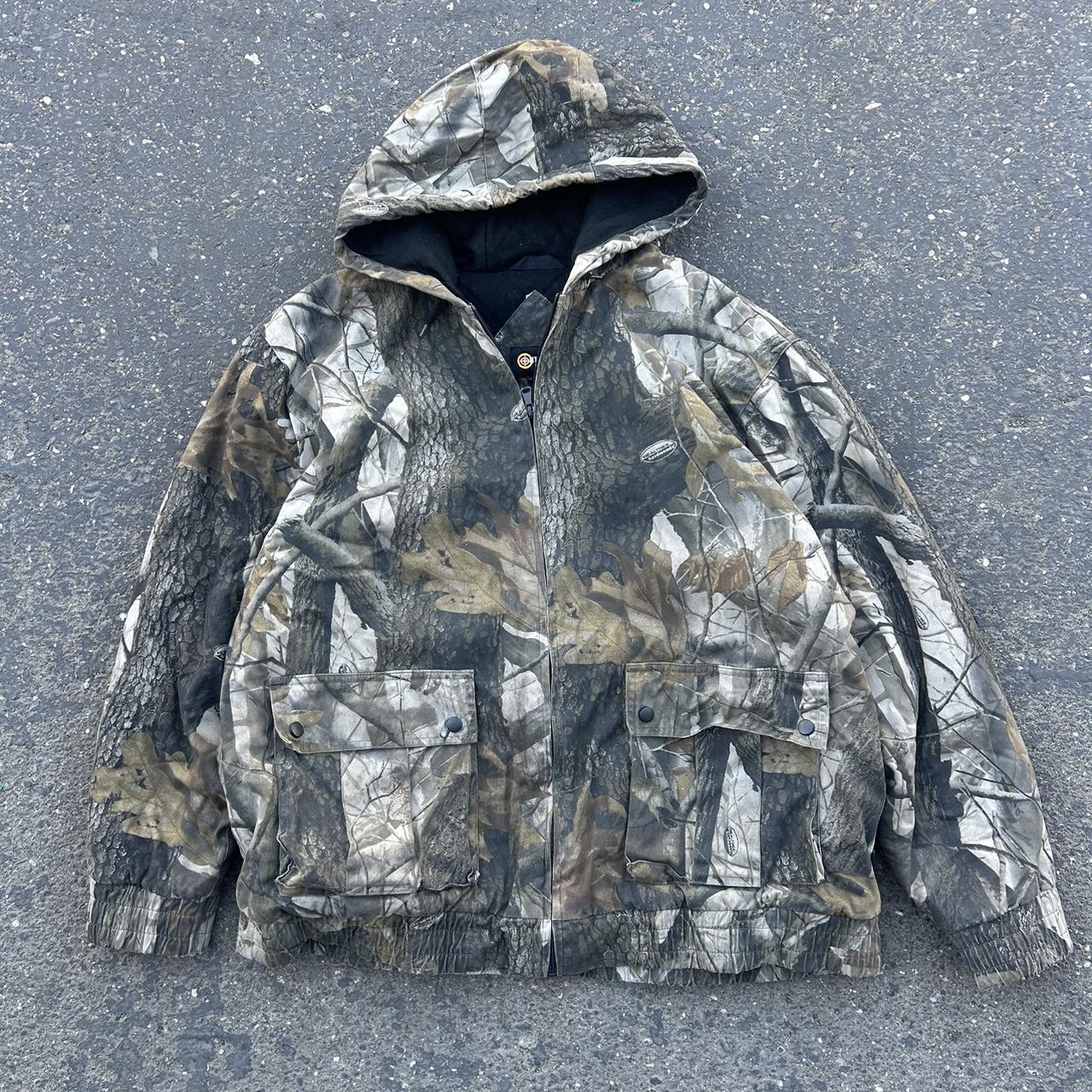 Real tree camo jacket - great for hunting and... - Depop