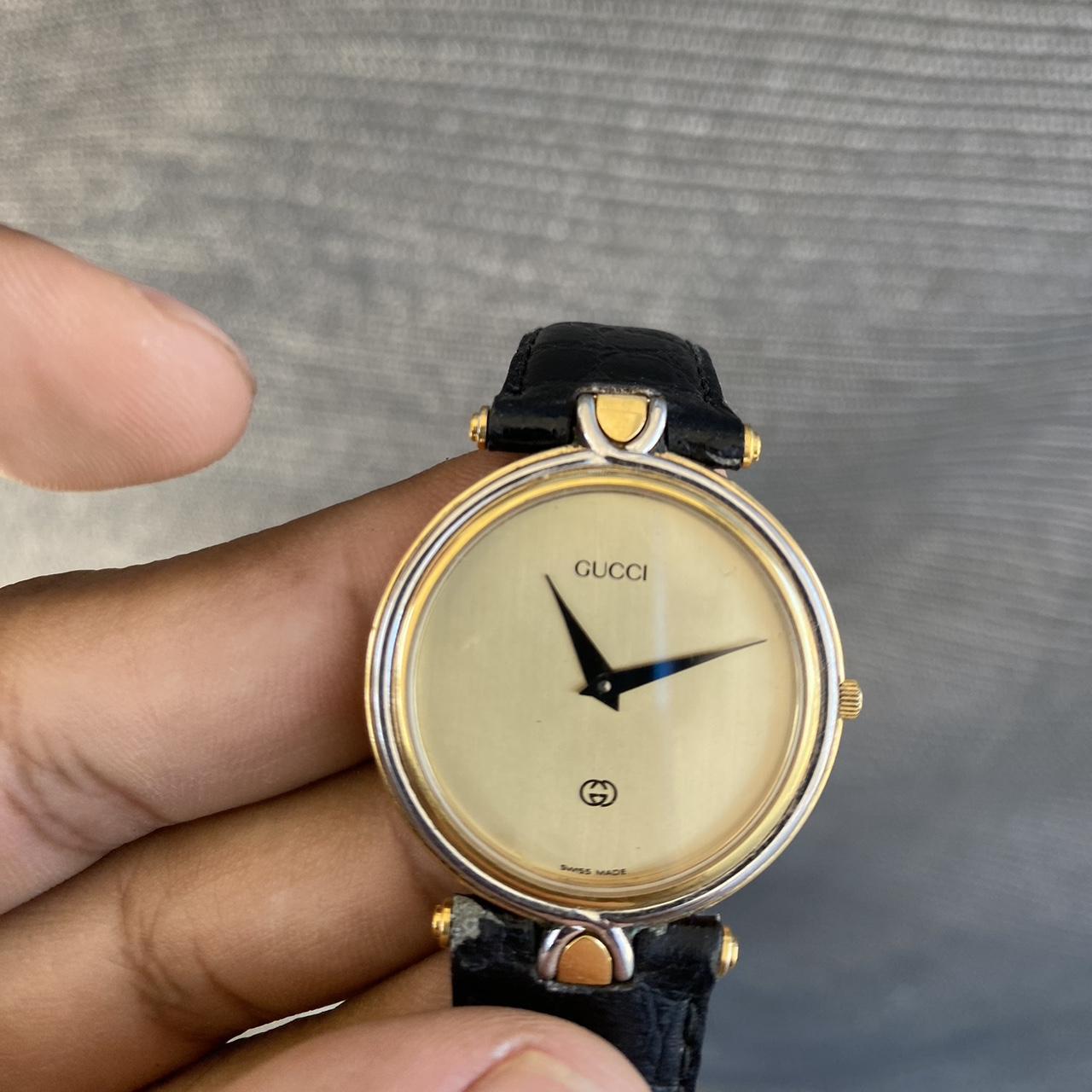 Vintage gucci watch Leather original strap, has... - Depop
