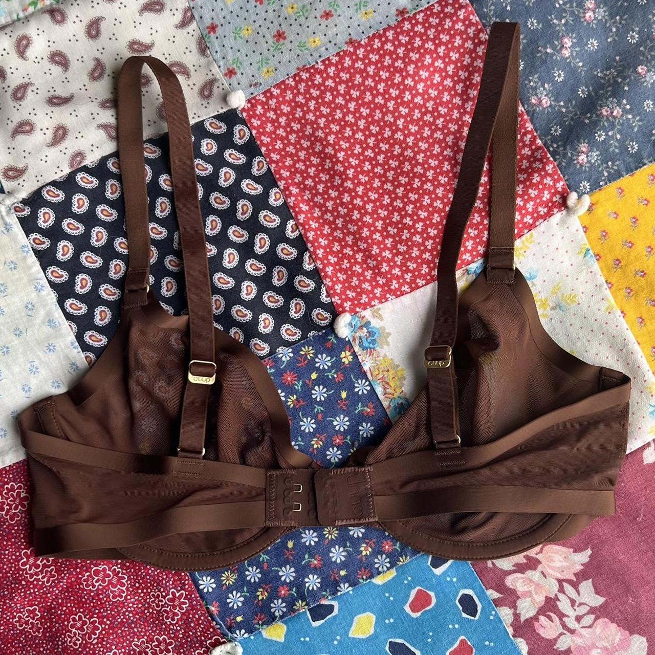 Beautifully made CUUP plunge mesh bra in the color... - Depop