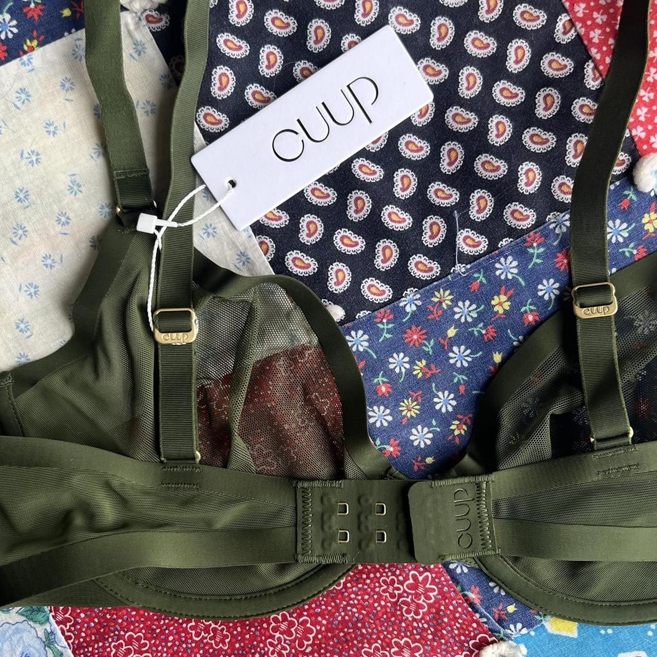 Beautifully made CUUP plunge mesh bra in the color... - Depop