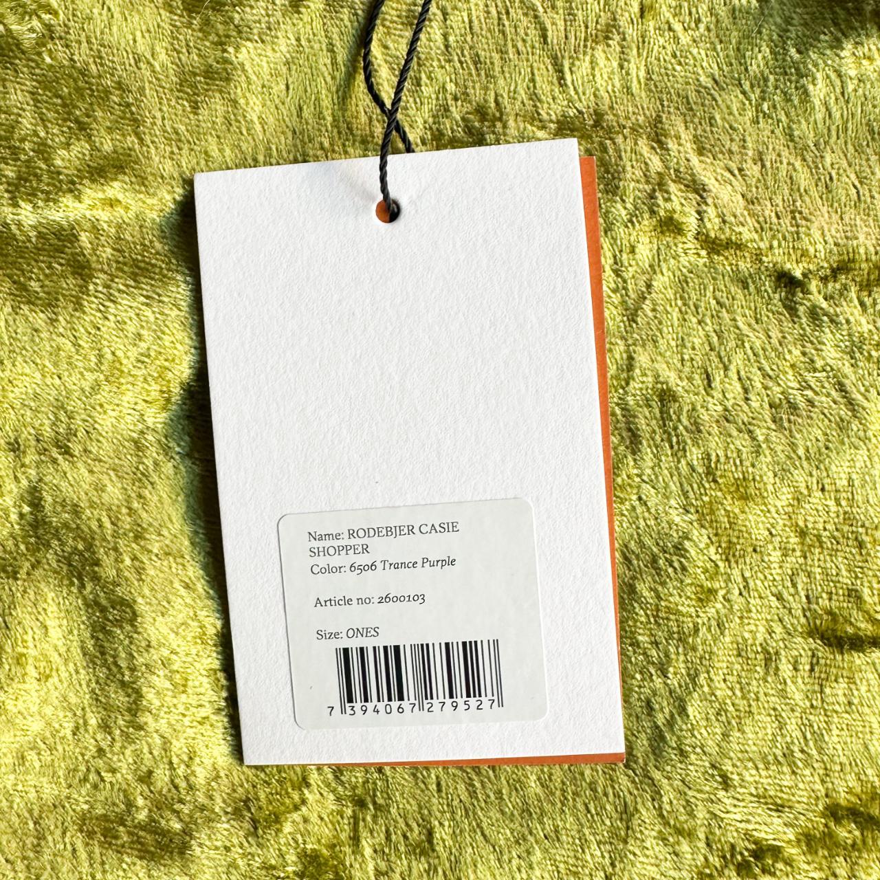 RODEBJER Casie Foldable Zip up Tote Bag In Purple... - Depop