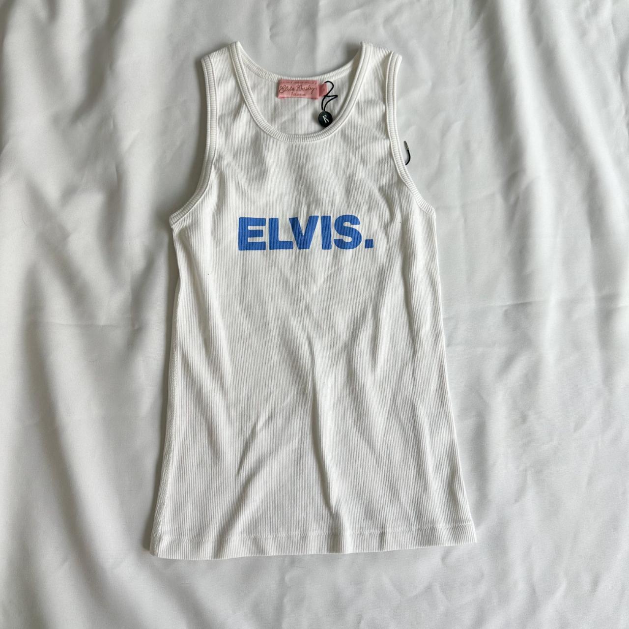 Realisation Par x Elvis Presley White Tank Top in... - Depop